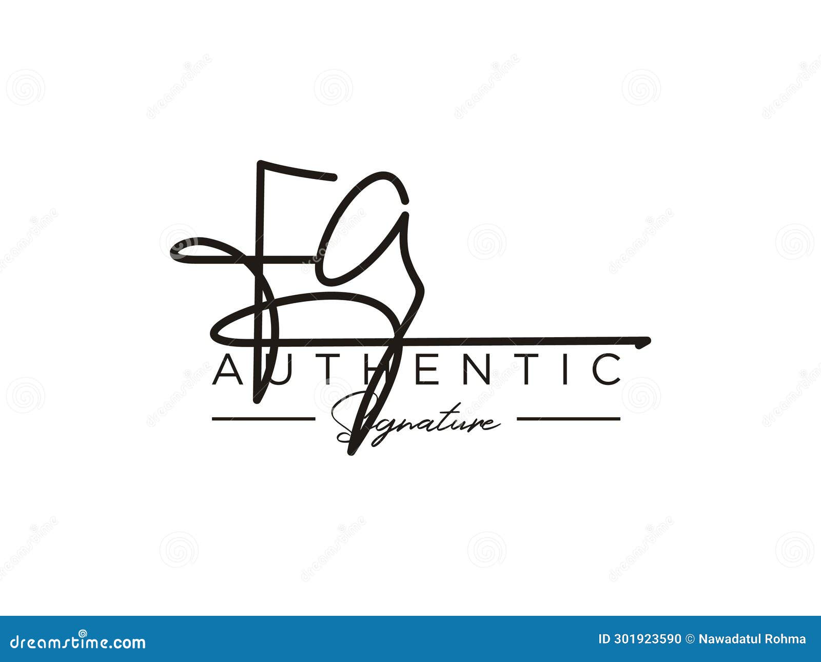Letter FA Signature Logo Template Vector Stock Vector - Illustration of ...