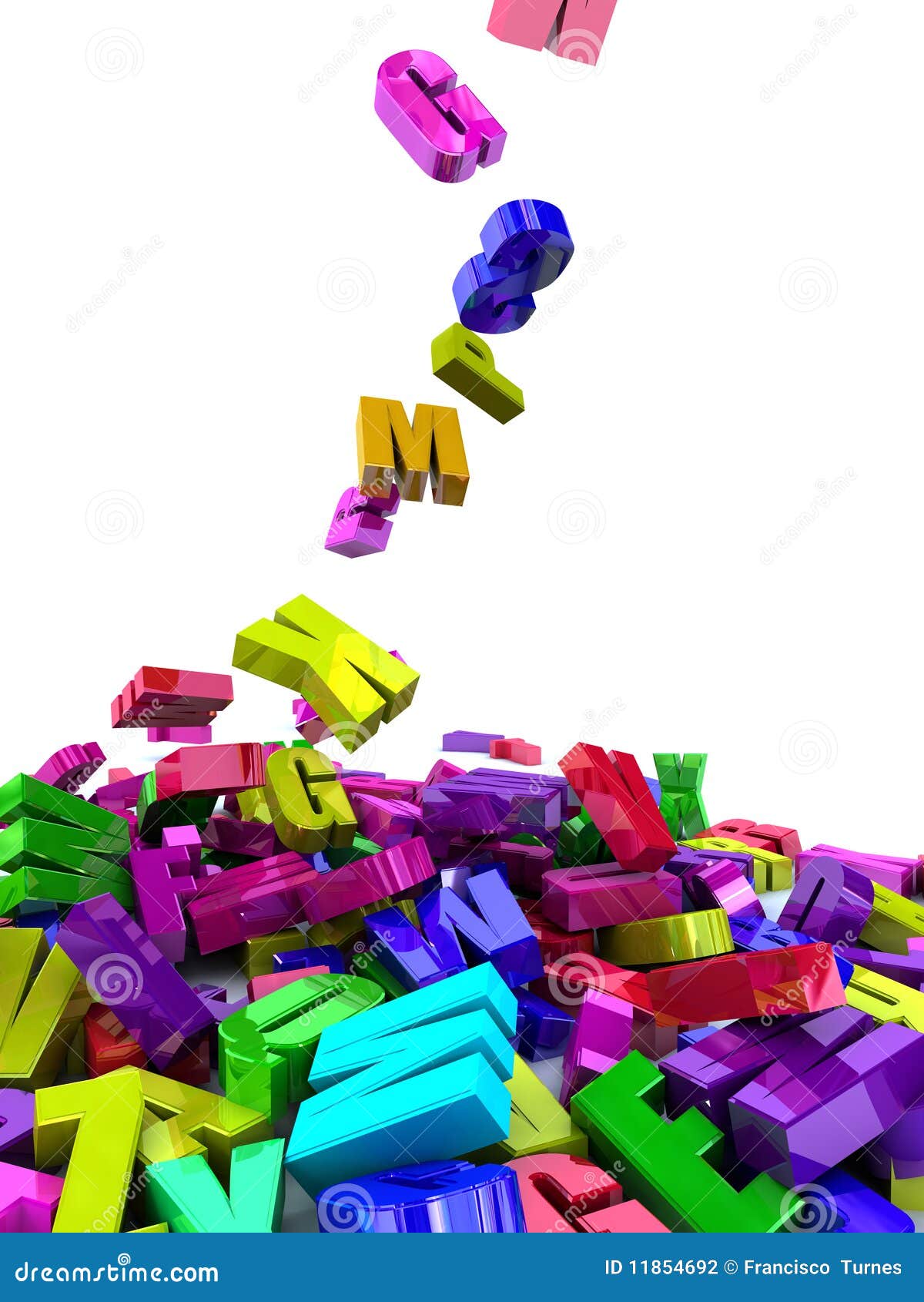 Letter falling stock illustration. Illustration of graphic - 11854692