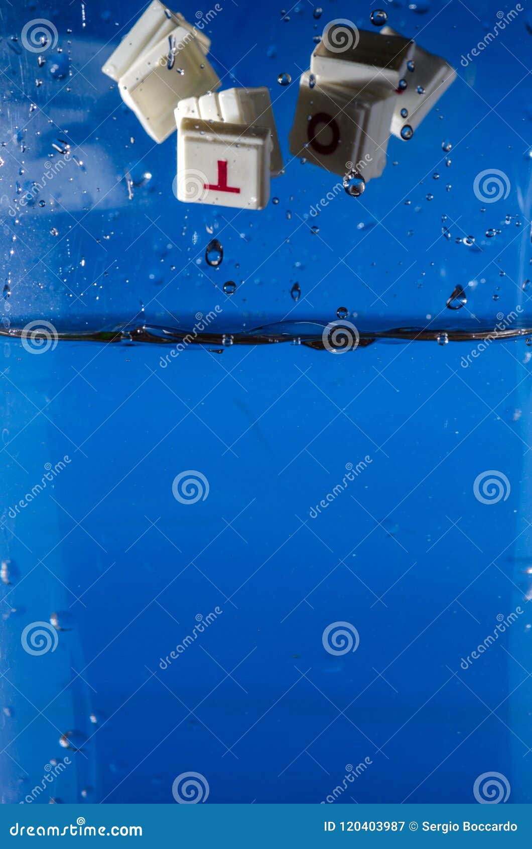 Letter Falling into the Water Stock Image - Image of bubbles, drop ...