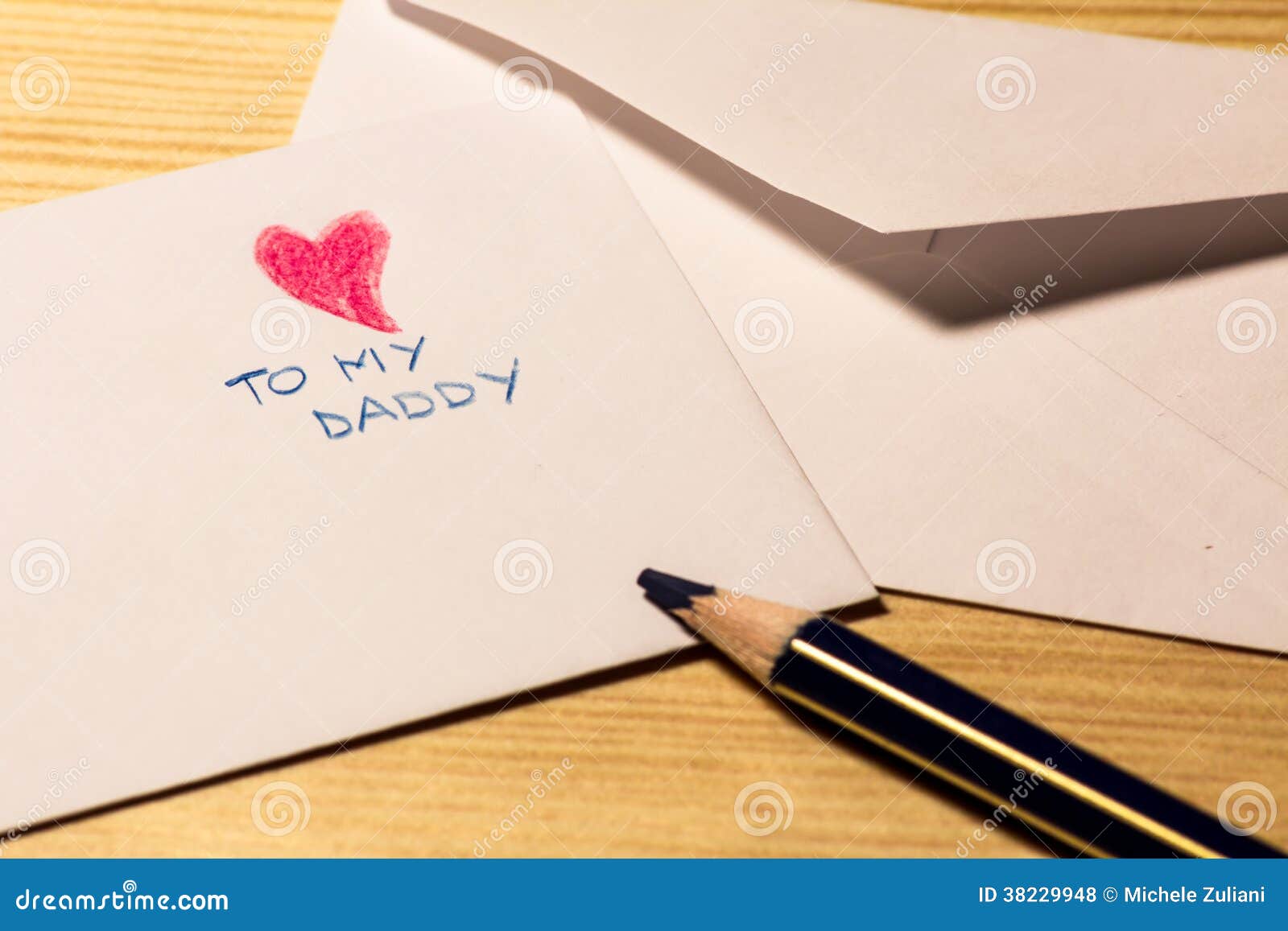 Letter for the Father S Day Stock Photo - Image of note, background ...
