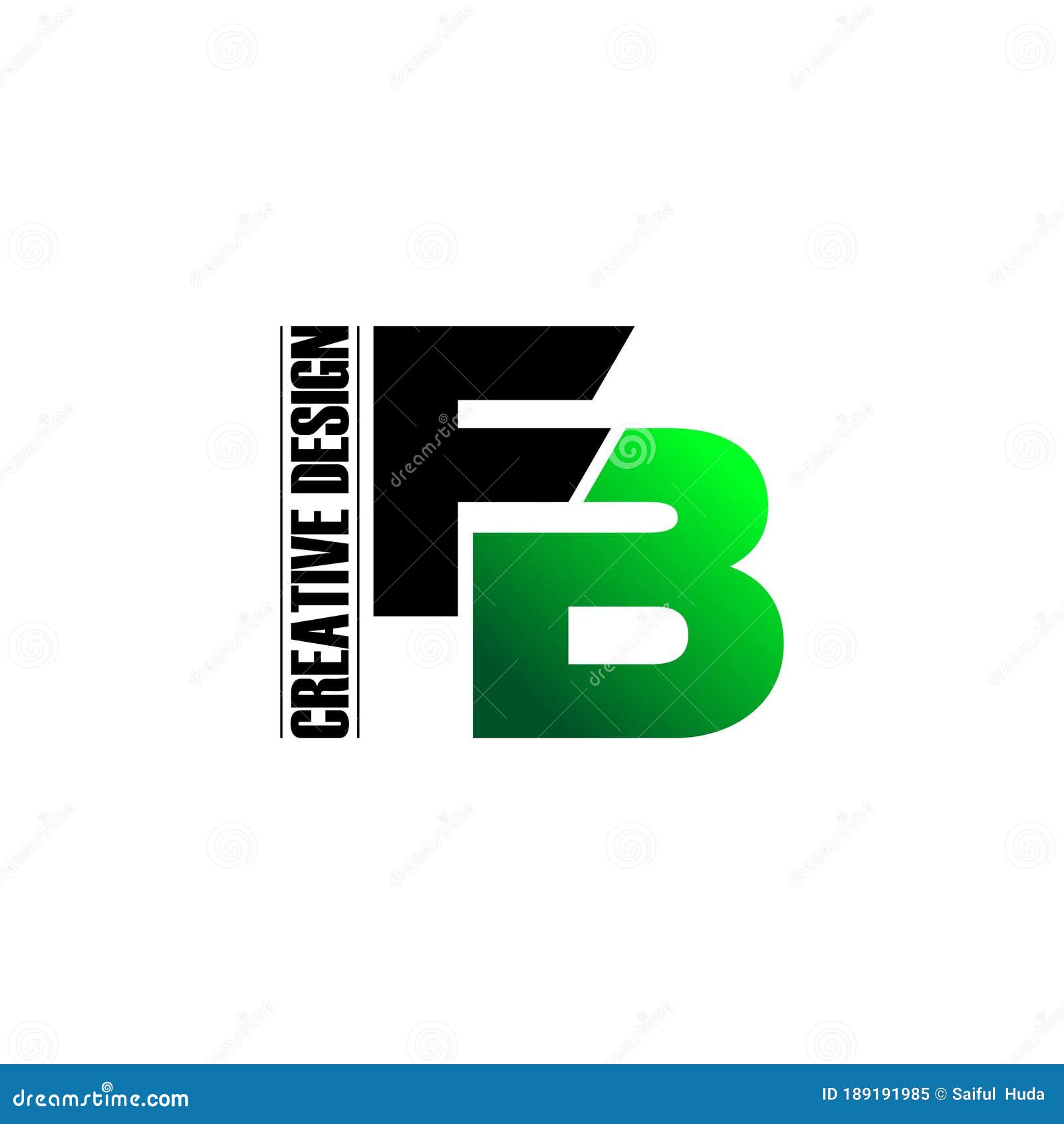 Letter FB Monogram Logo Icon Design Vector. Stock Vector - Illustration ...