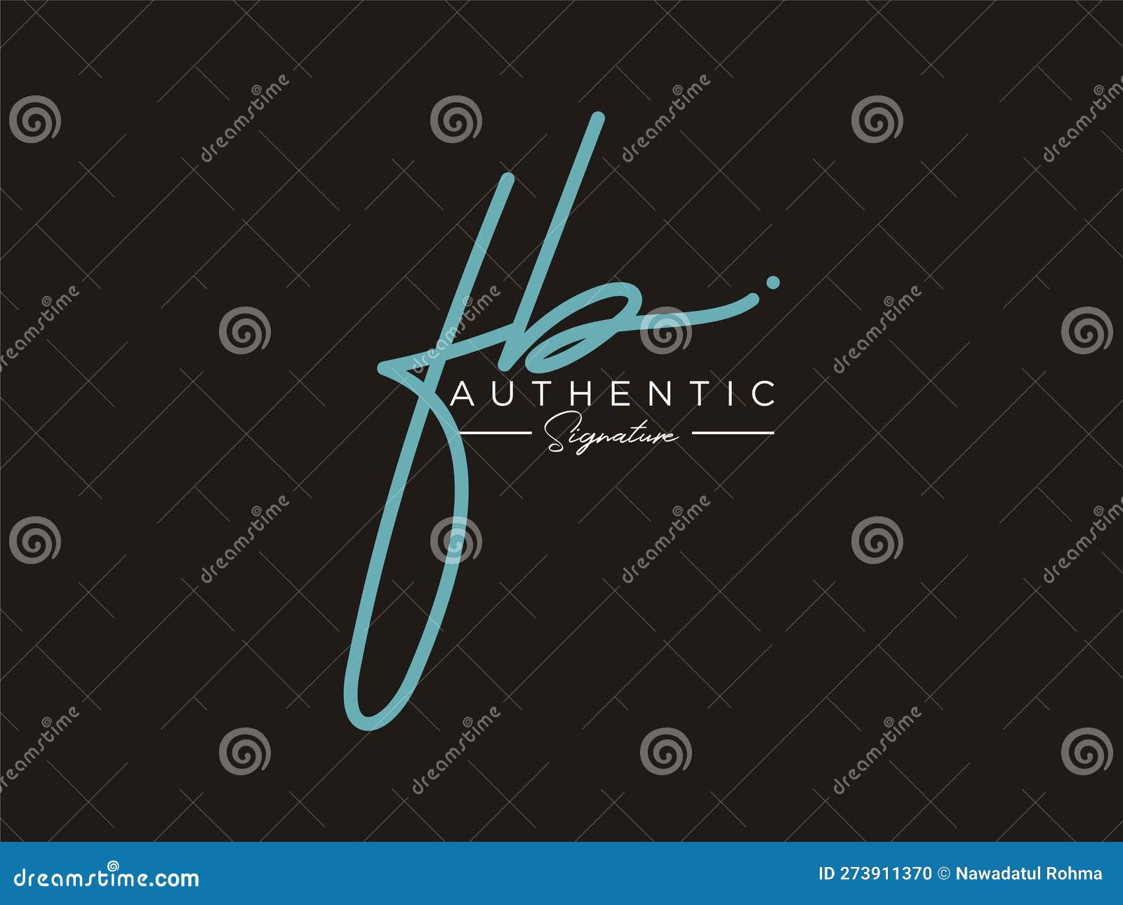 Letter FB Signature Logo Template Vector Stock Vector - Illustration of ...