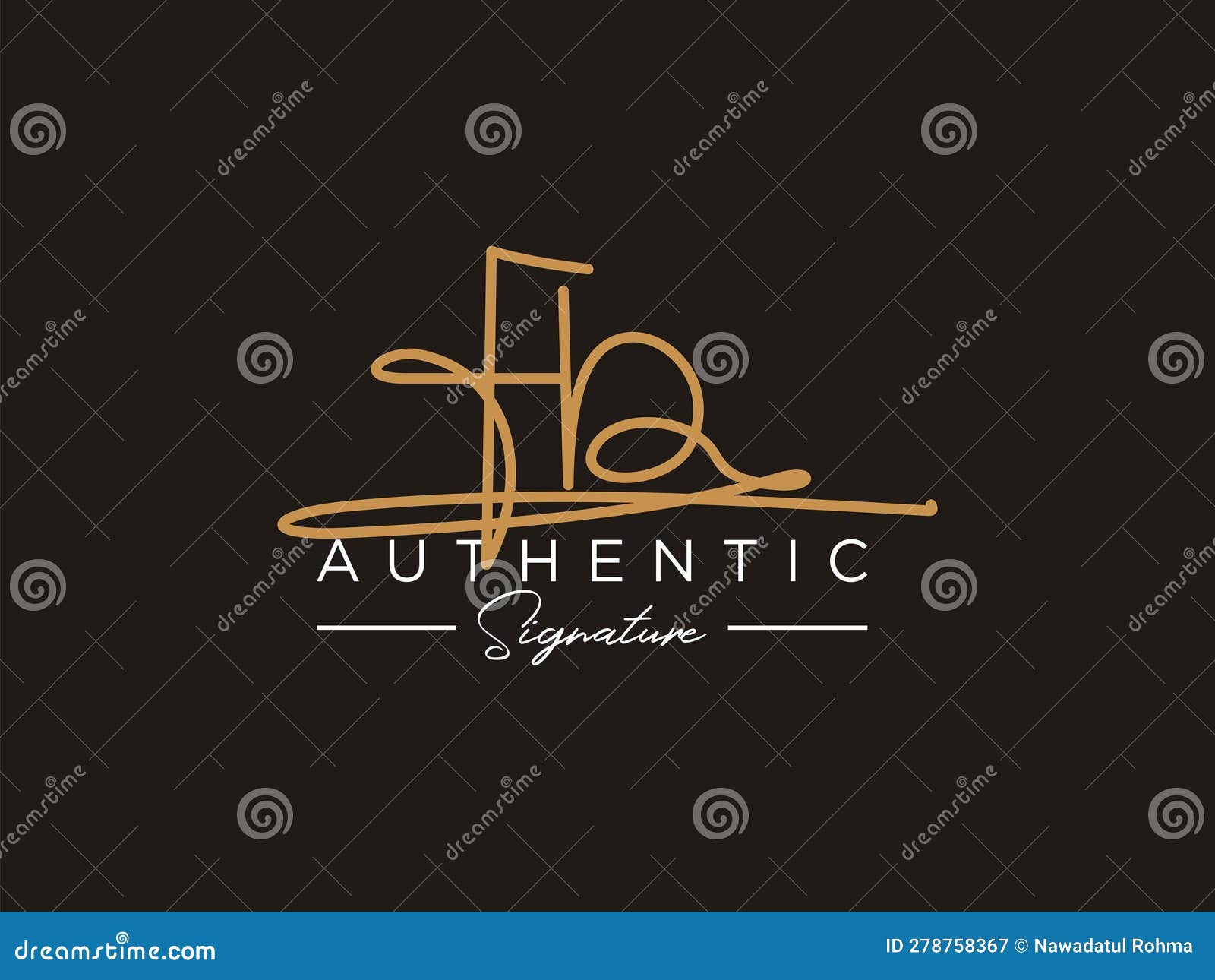 Letter FB Signature Logo Template Vector Stock Vector - Illustration of ...
