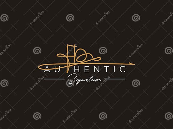 Letter FB Signature Logo Template Vector Stock Vector - Illustration of ...