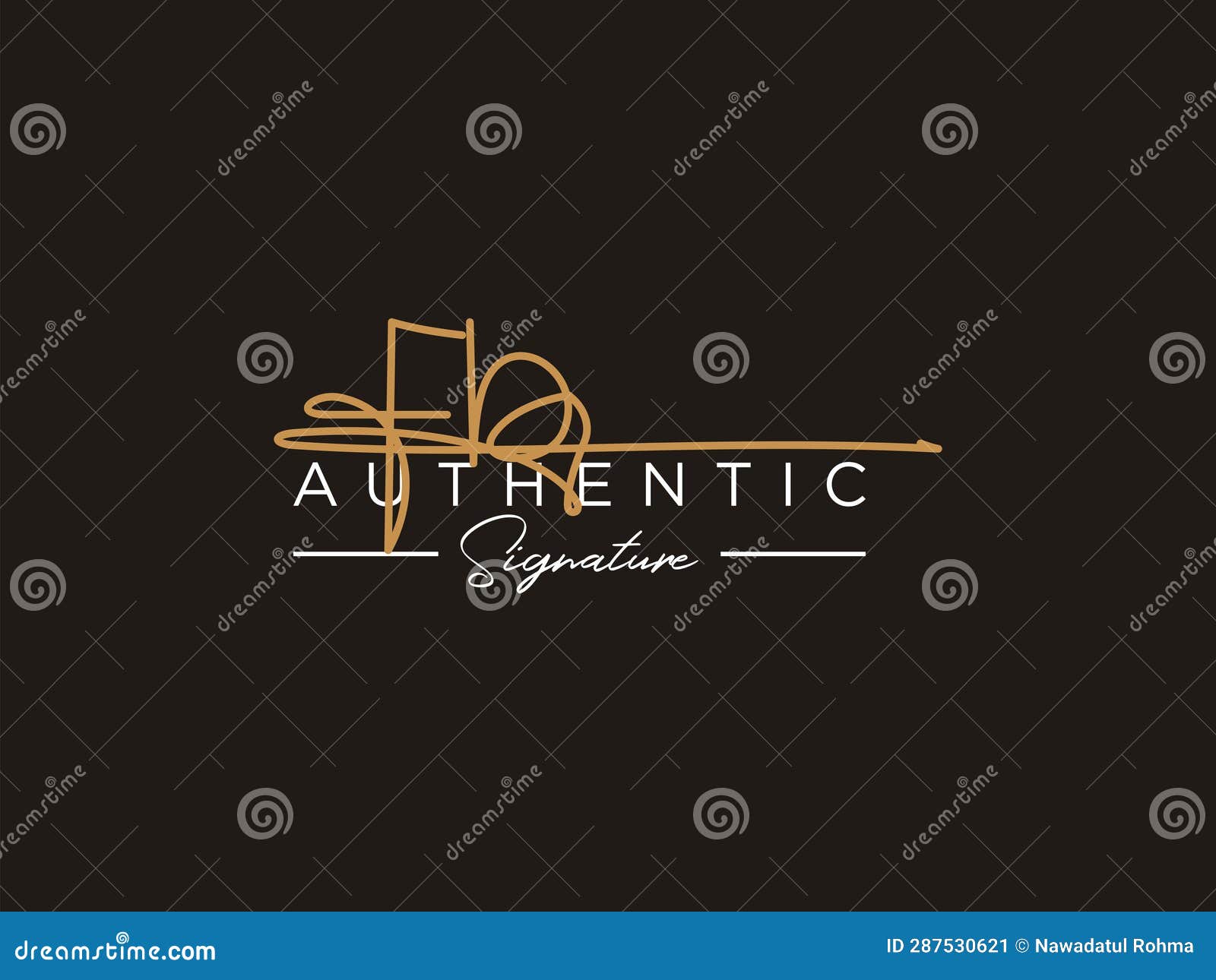 Letter FB Signature Logo Template Vector Stock Vector - Illustration of ...