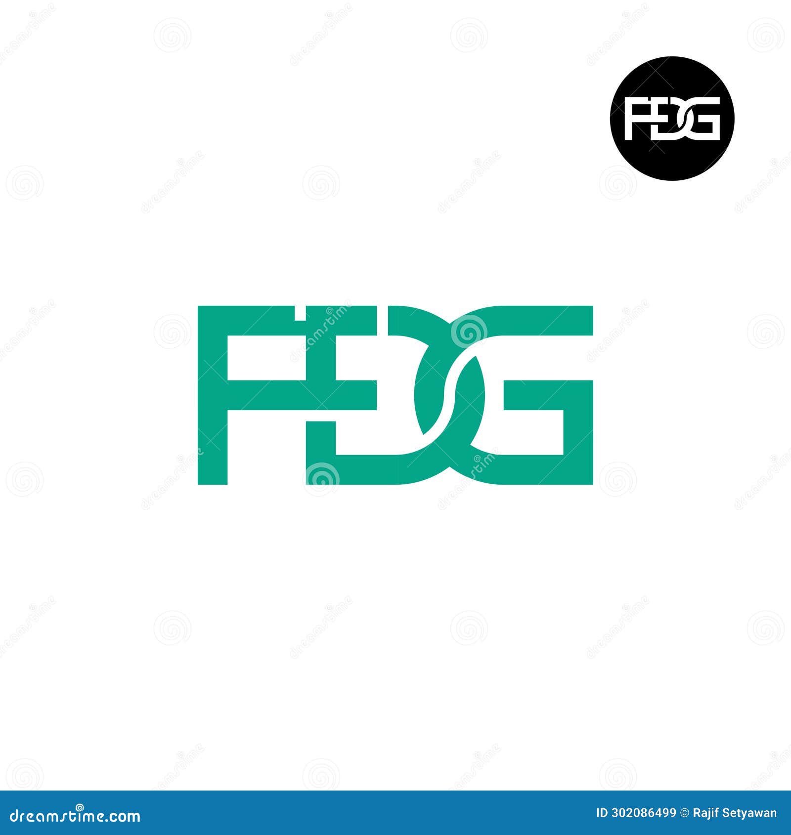 Letter FDG Monogram Logo Design Cartoon Vector | CartoonDealer.com ...