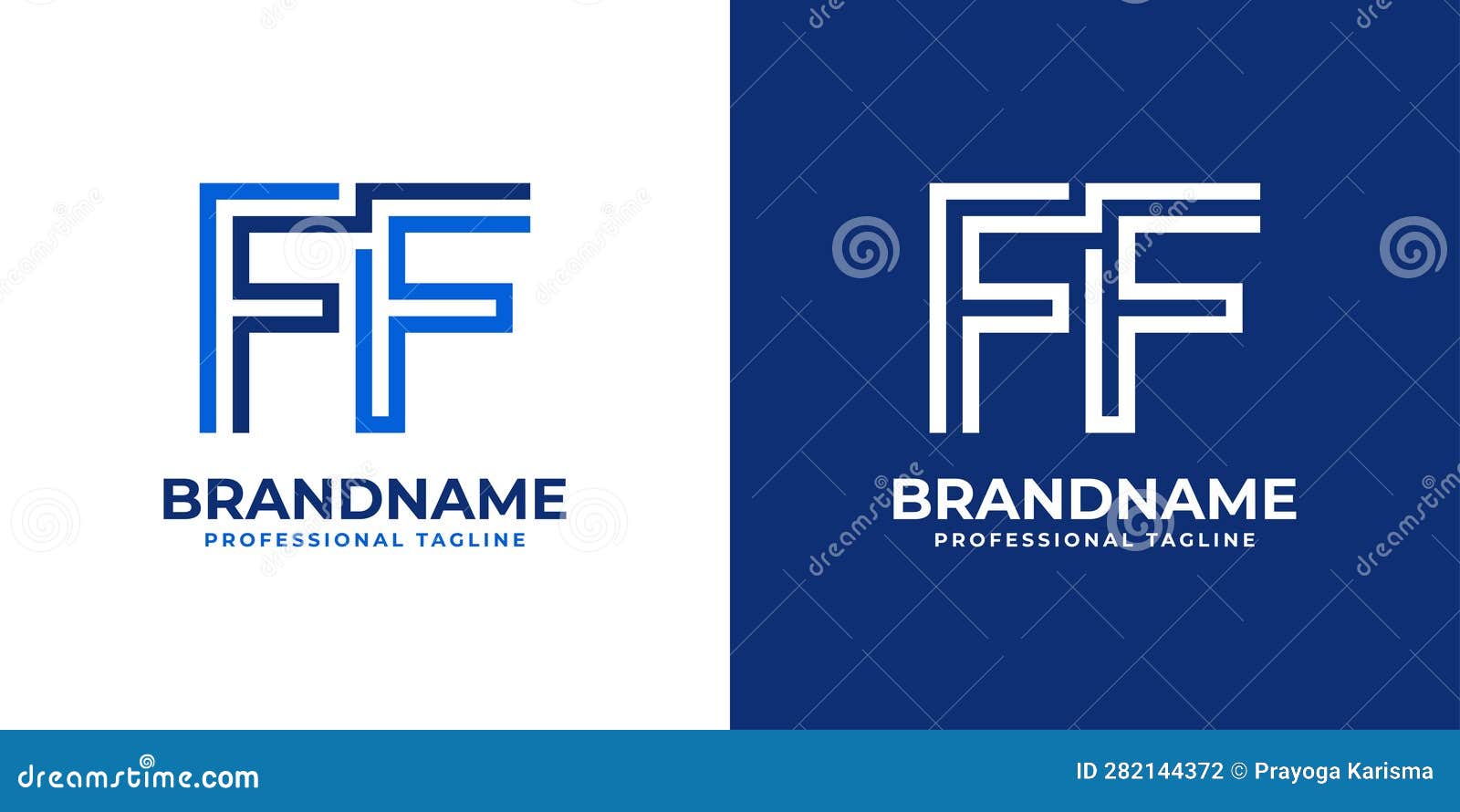 Letter FF Line Monogram Logo, Suitable for Any Business with FF ...