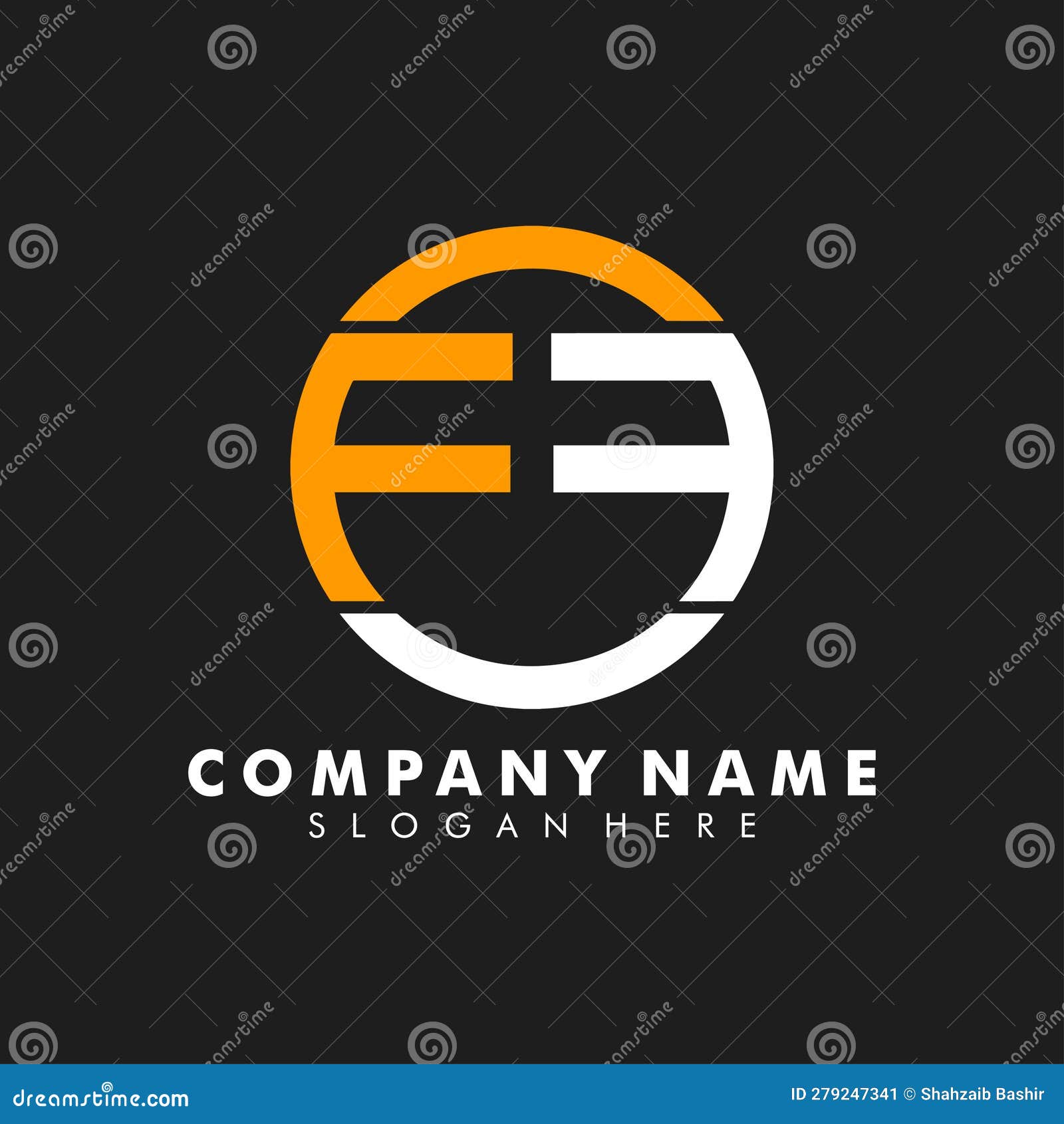Letter Ff Logo Ff Letter Design Vector with Black Background Stock ...