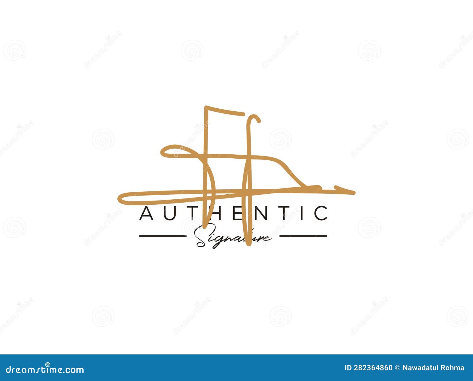 Letter FF Signature Logo Template Vector Stock Vector - Illustration of ...