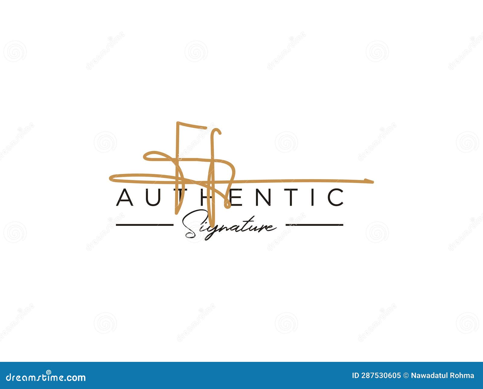 Letter FF Signature Logo Template Vector Stock Vector - Illustration of ...