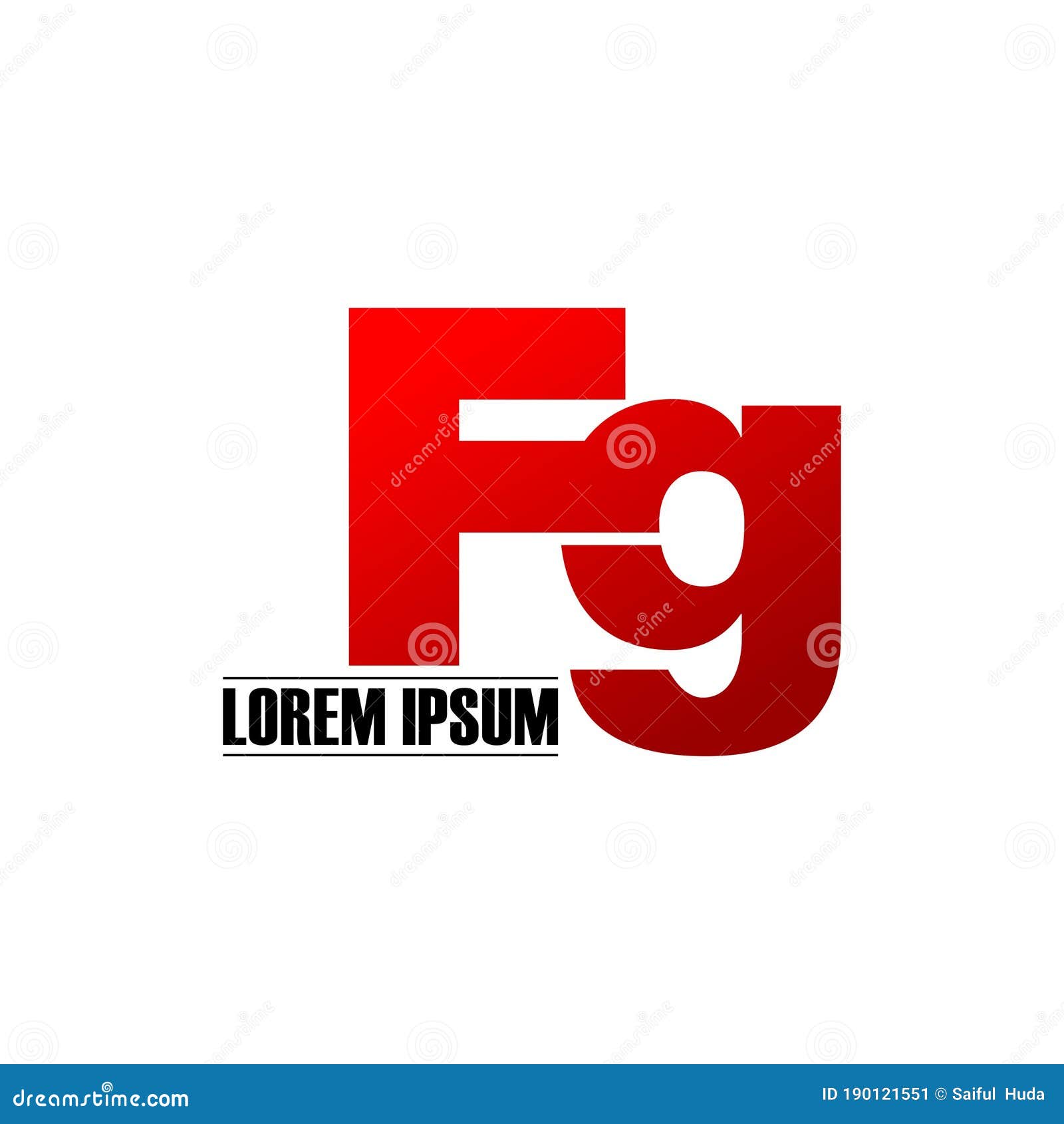 Letter FG Monogram Logo Icon Design Vector. Stock Vector - Illustration ...
