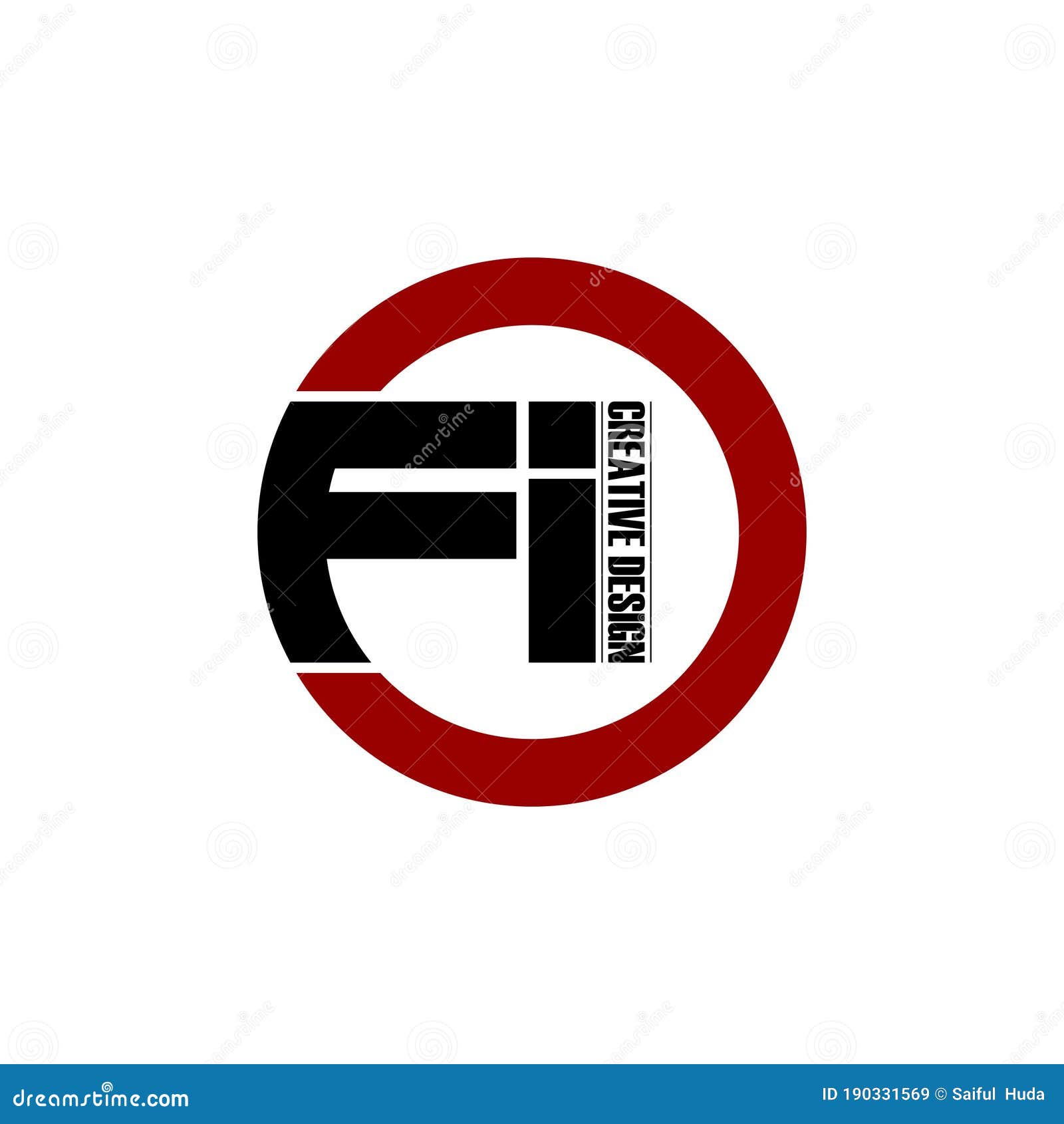 Letter Fi Monogram Logo Icon Design Vector. Stock Vector - Illustration ...