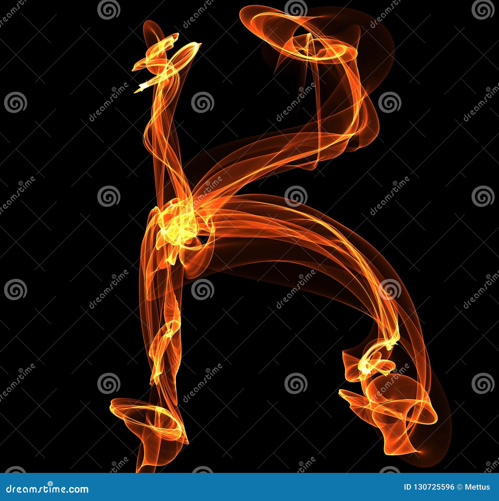 Letter in Fire Illustration Stock Vector - Illustration of ardent ...