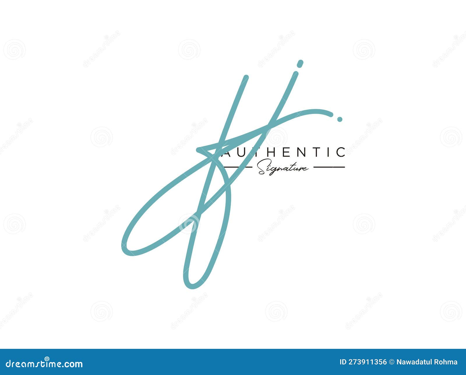 Letter FJ Signature Logo Template Vector Stock Vector - Illustration of ...