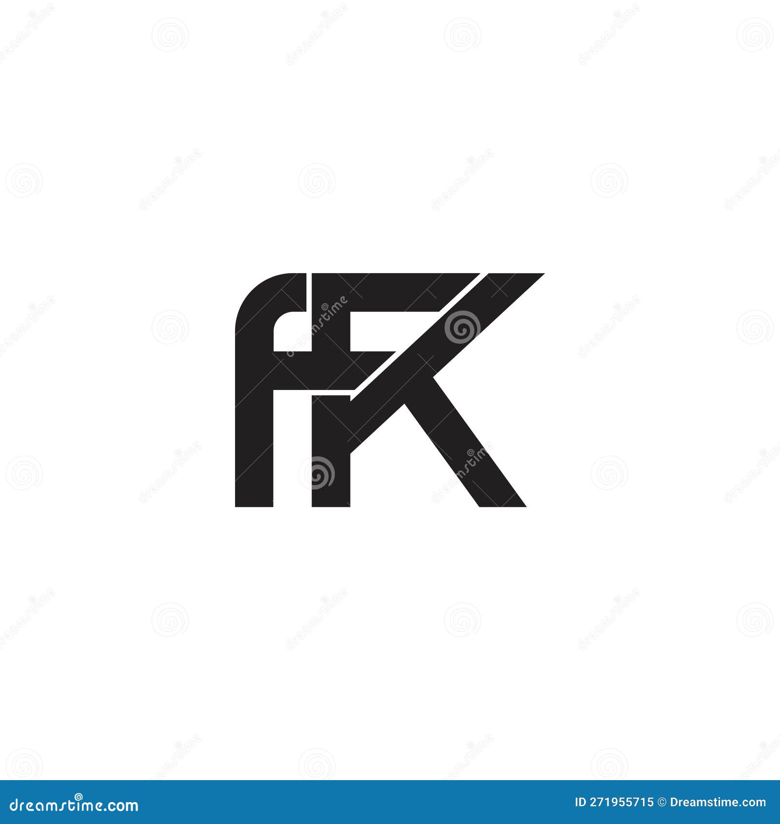 Letter Fk Linked Overlapping Flat Logo Vector Stock Vector ... Letter Fk Linked Overlapping Flat Logo Vector Stock Vector ...