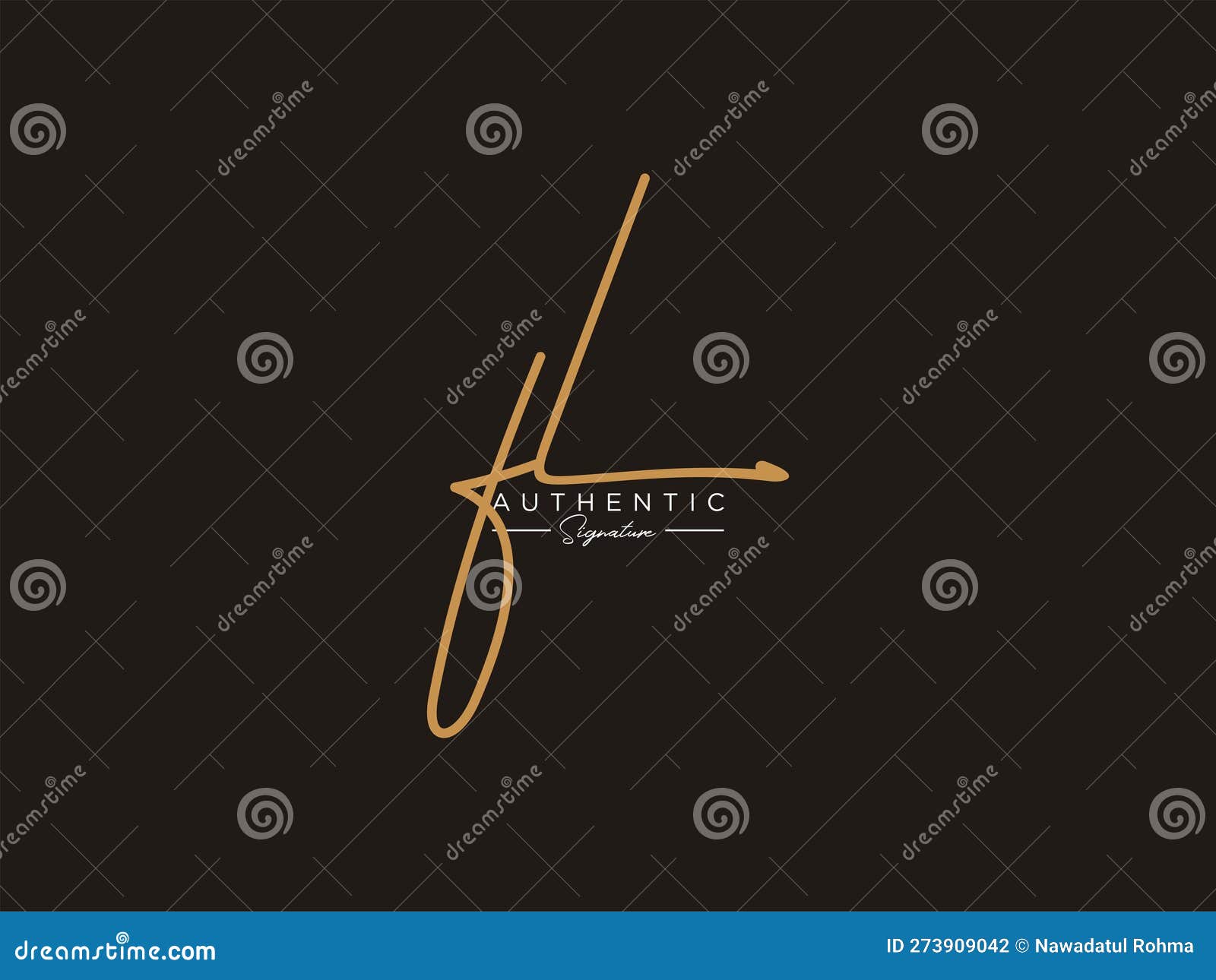 Letter FL Signature Logo Template Vector Stock Vector - Illustration of ...