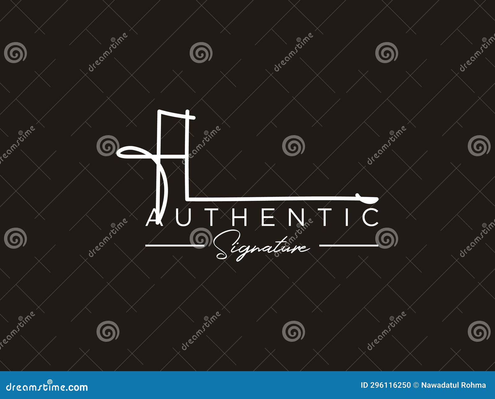 Letter FL Signature Logo Template Vector Stock Vector - Illustration of ...