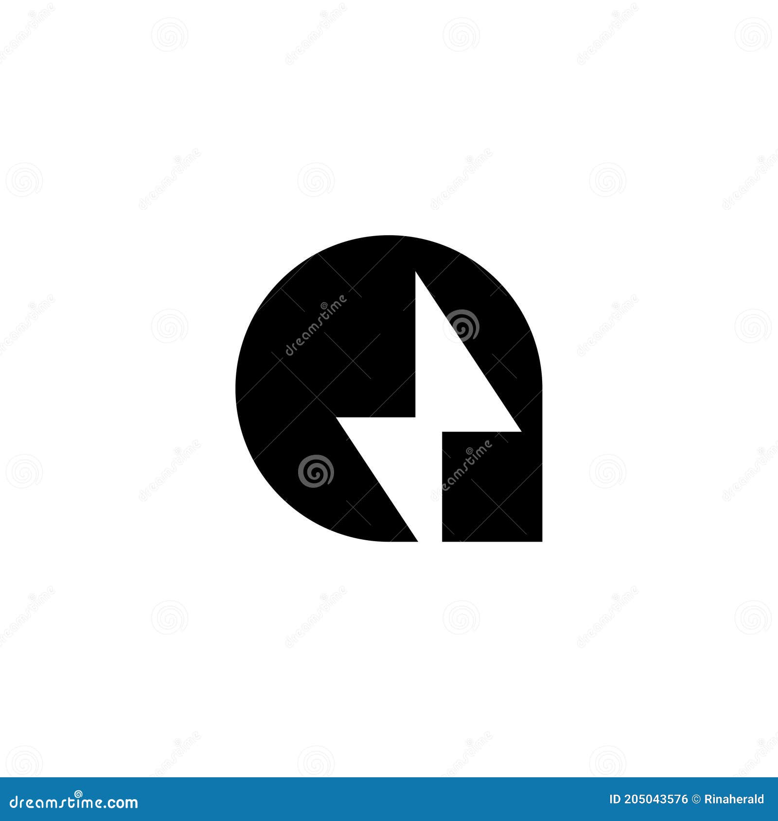 Letter A Flash Logo With Location Pin Concept. Vector Illustration ...