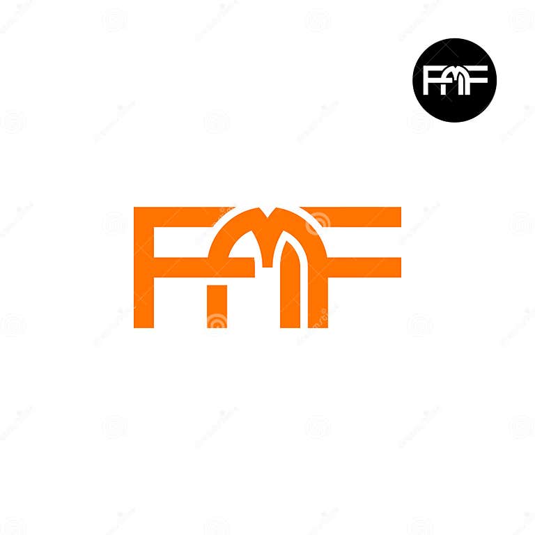 Letter FMF Monogram Logo Design Stock Illustration - Illustration of ...