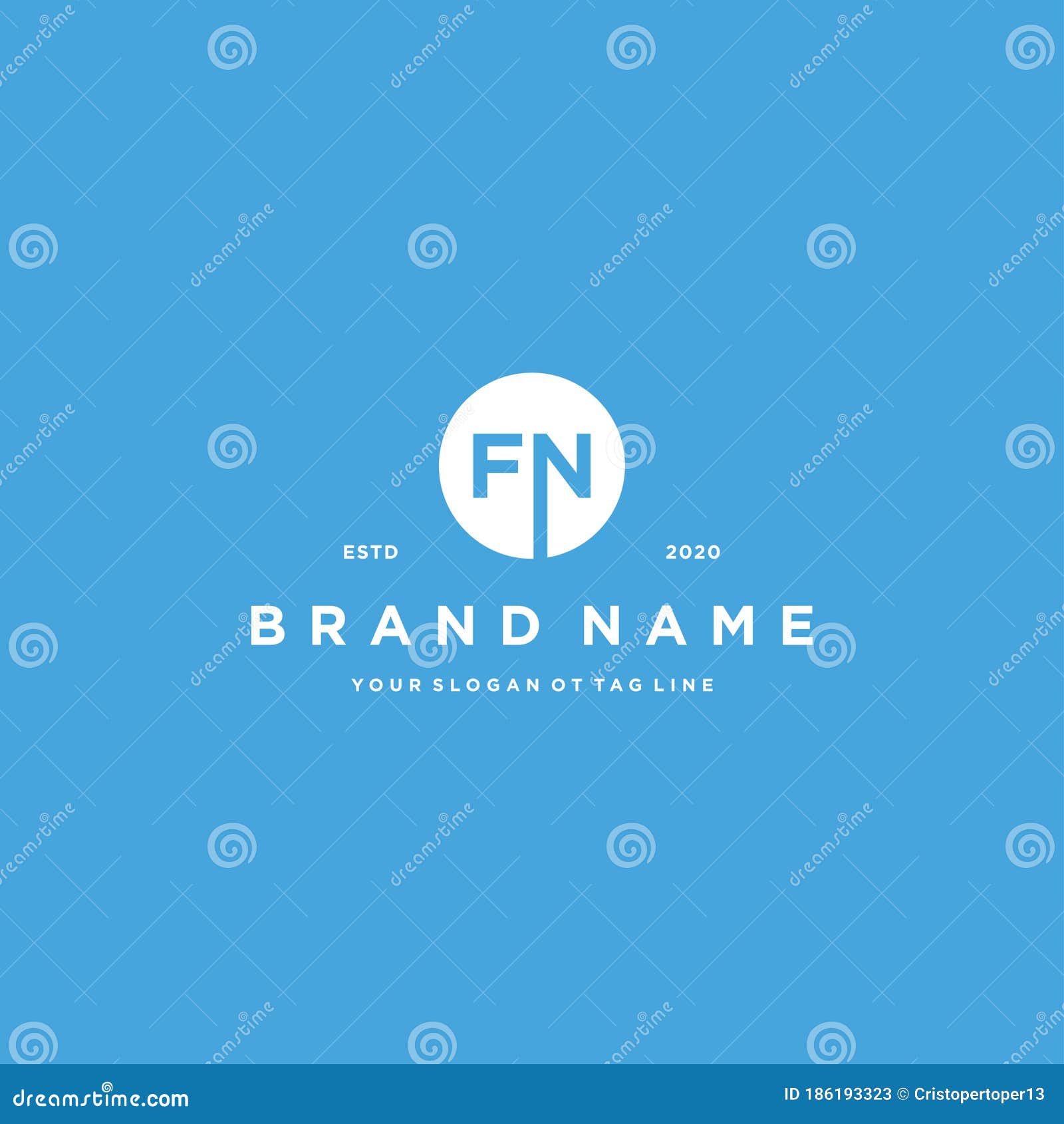 Letter FN Logo Design Vector Stock Vector - Illustration of fashion ...