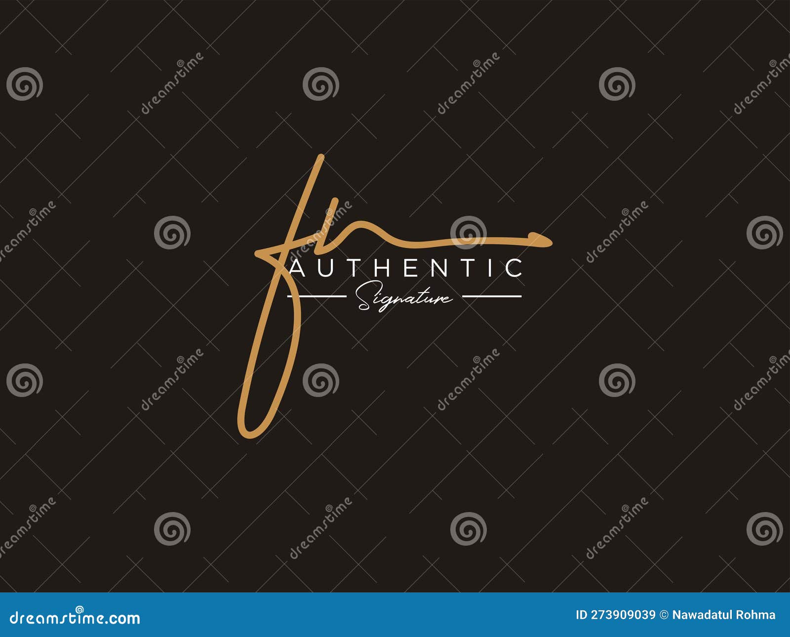 Letter FN Signature Logo Template Vector Stock Vector - Illustration of ...
