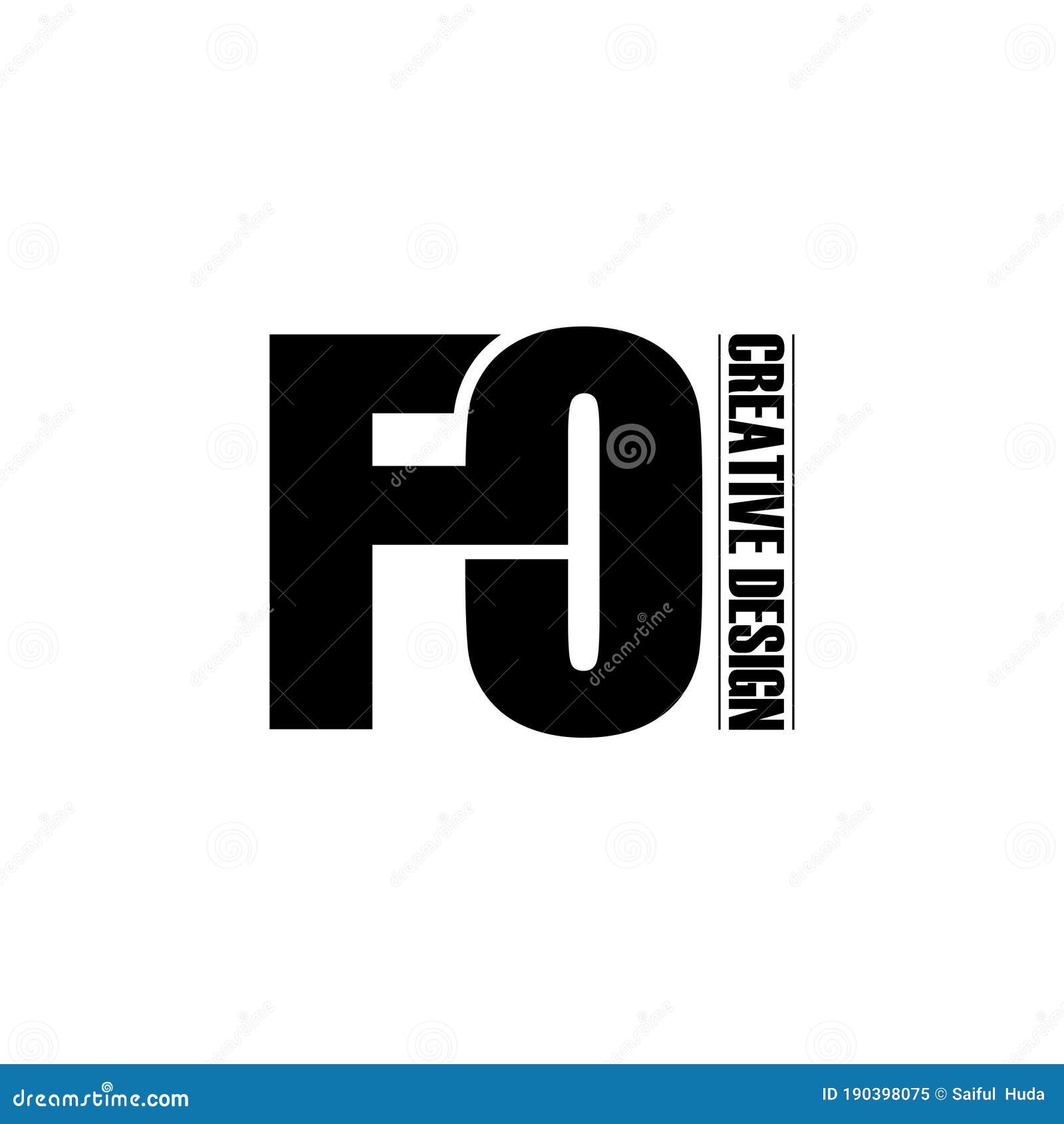 Letter FO Monogram Logo Icon Design Vector. Stock Vector - Illustration ...