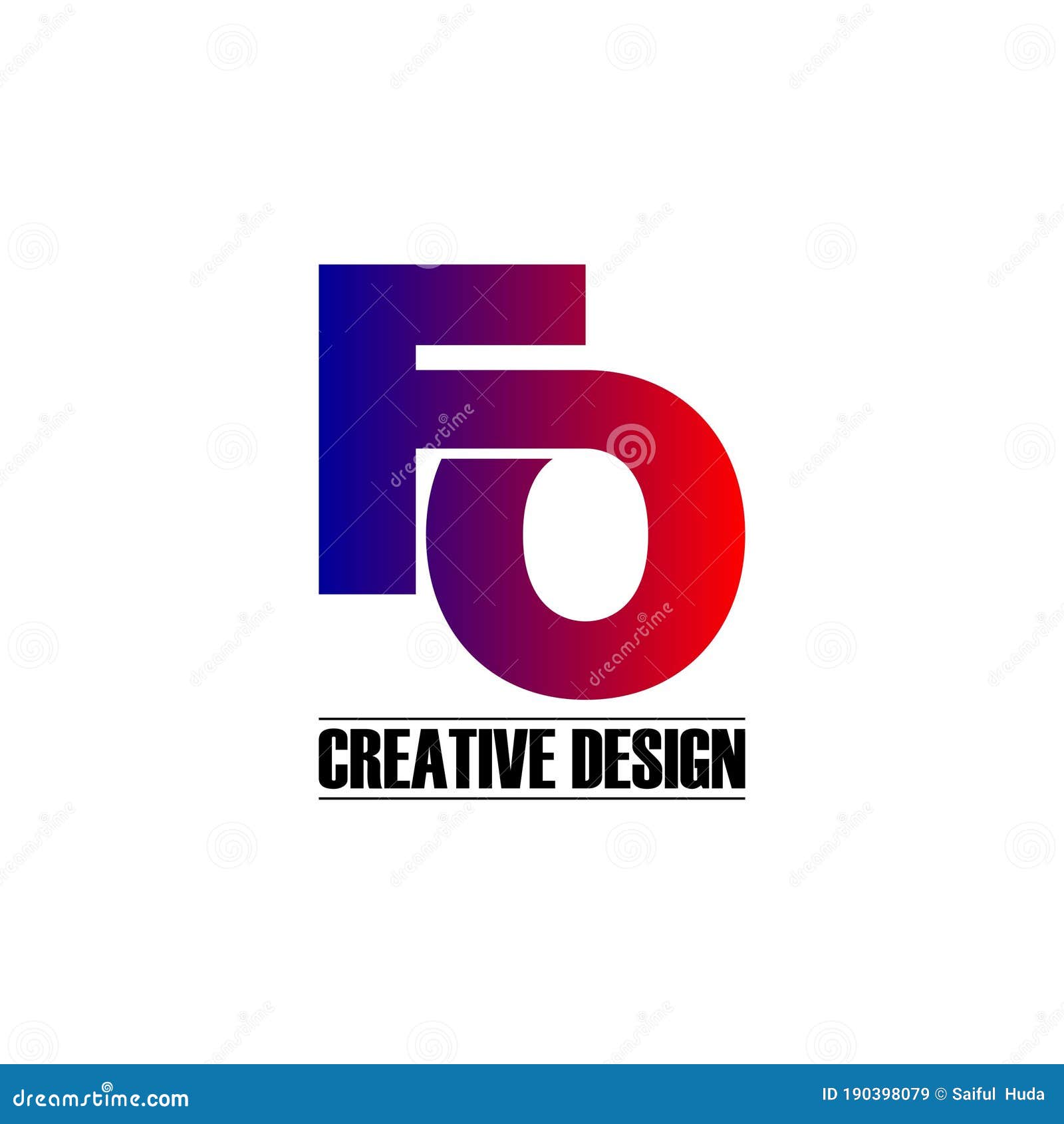 Letter FO Monogram Logo Icon Design Vector. Stock Vector - Illustration ...