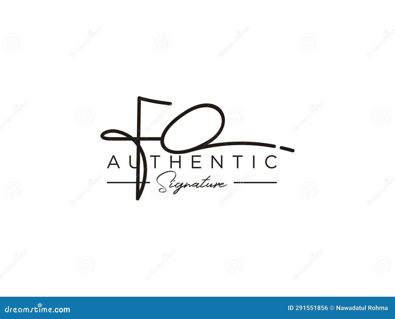 Letter FO Signature Logo Template Vector Stock Vector - Illustration of ...