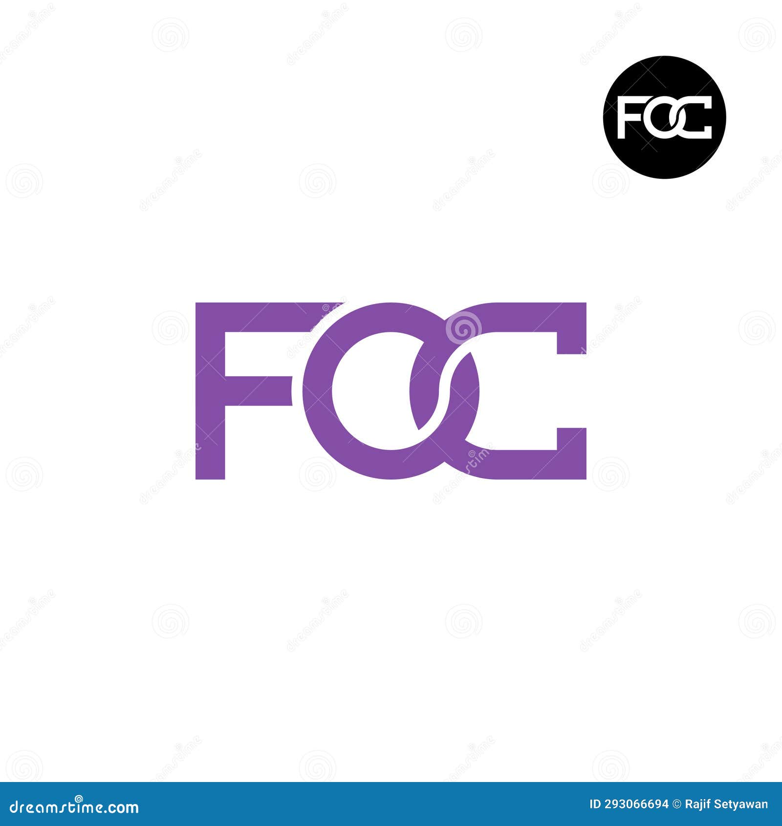 Letter FOC Monogram Logo Design Vector Illustration | CartoonDealer.com ...