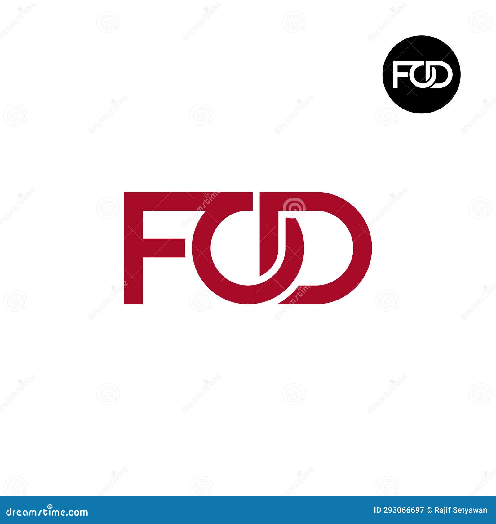 Letter FOD Monogram Logo Design Stock Vector - Illustration of business ...