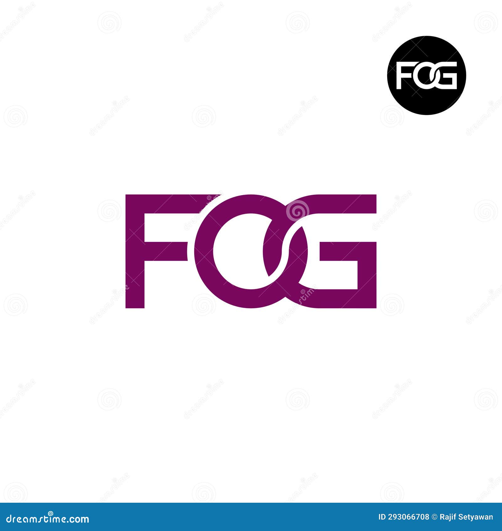 Letter FOG Monogram Logo Design Stock Vector - Illustration of ...