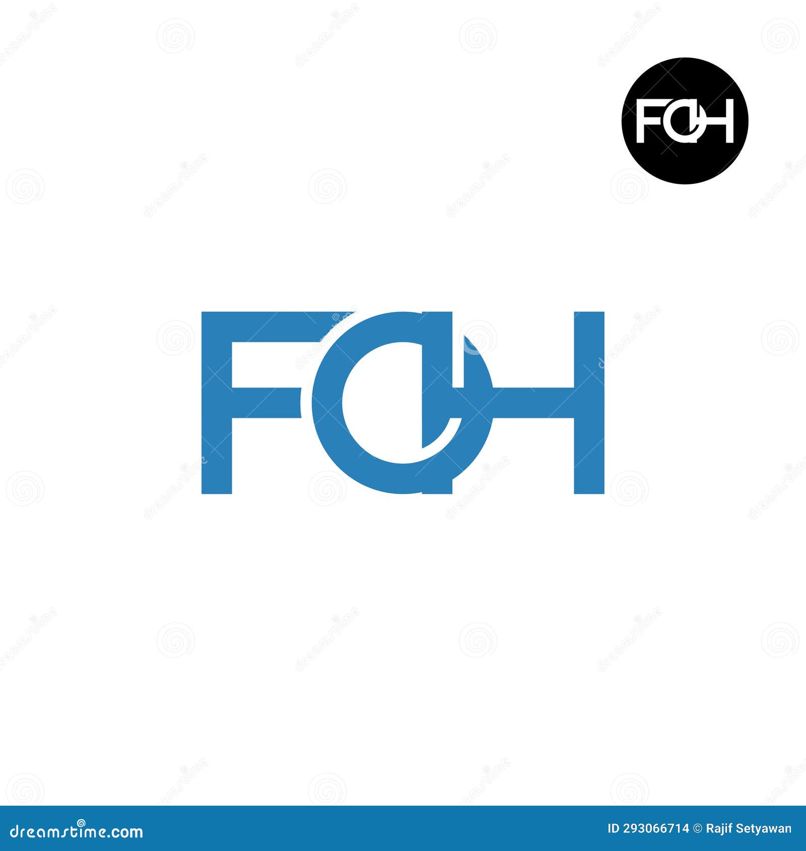 Letter FOH Monogram Logo Design Stock Illustration - Illustration of ...
