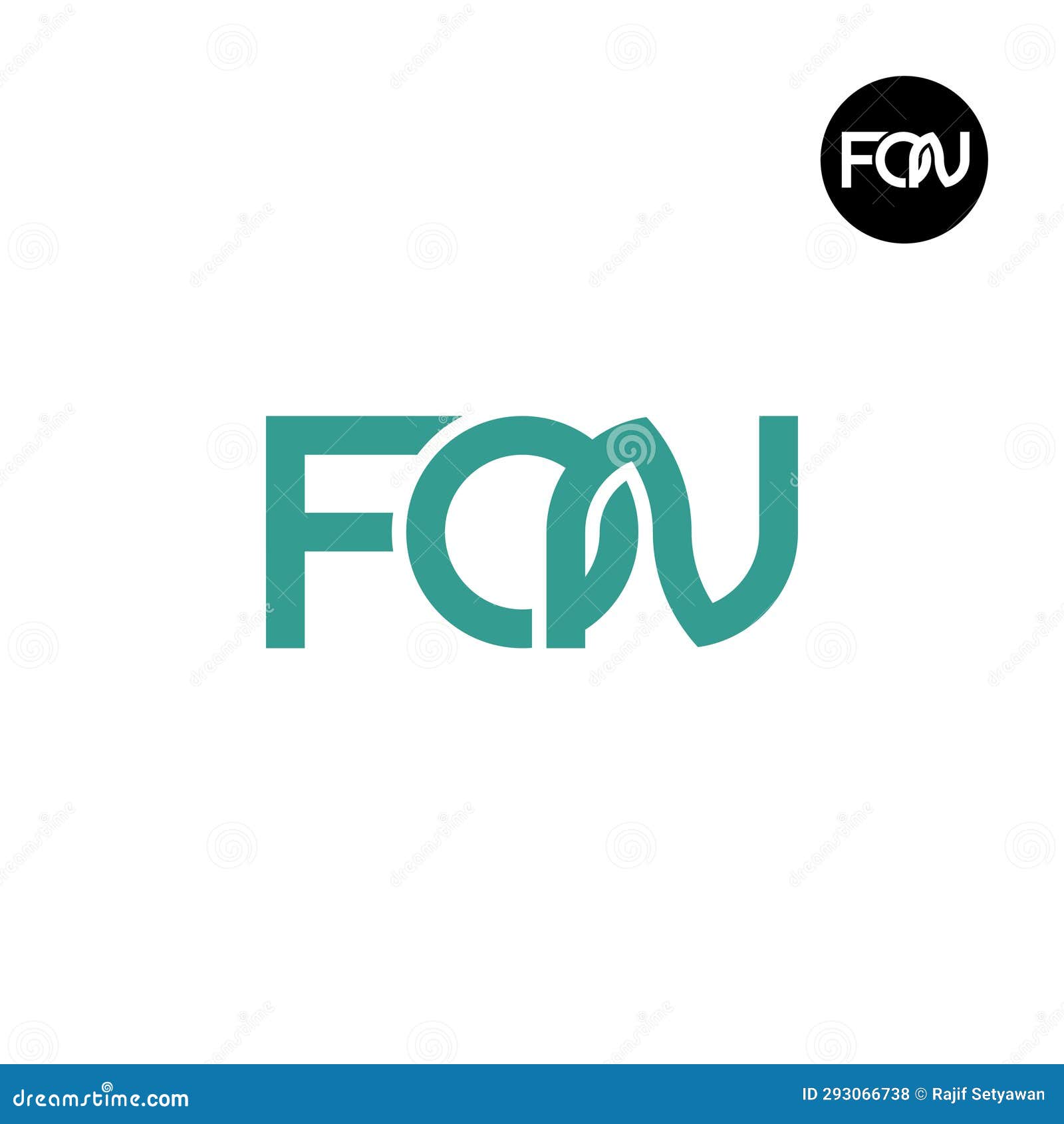 Letter FON Monogram Logo Design Vector Illustration | CartoonDealer.com ...