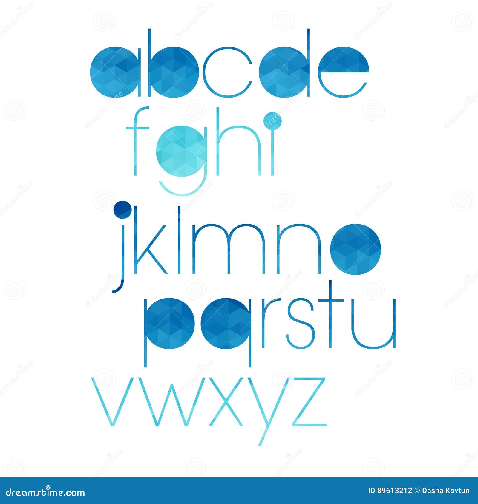 Letter Font Alphabet Text Design Stock Illustration - Illustration of ...
