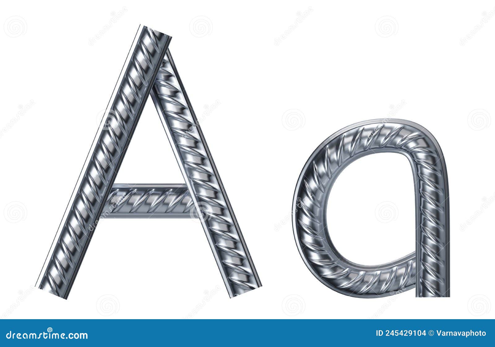 Rebar 3d Render Set On White Royalty-Free Stock Image | CartoonDealer ...