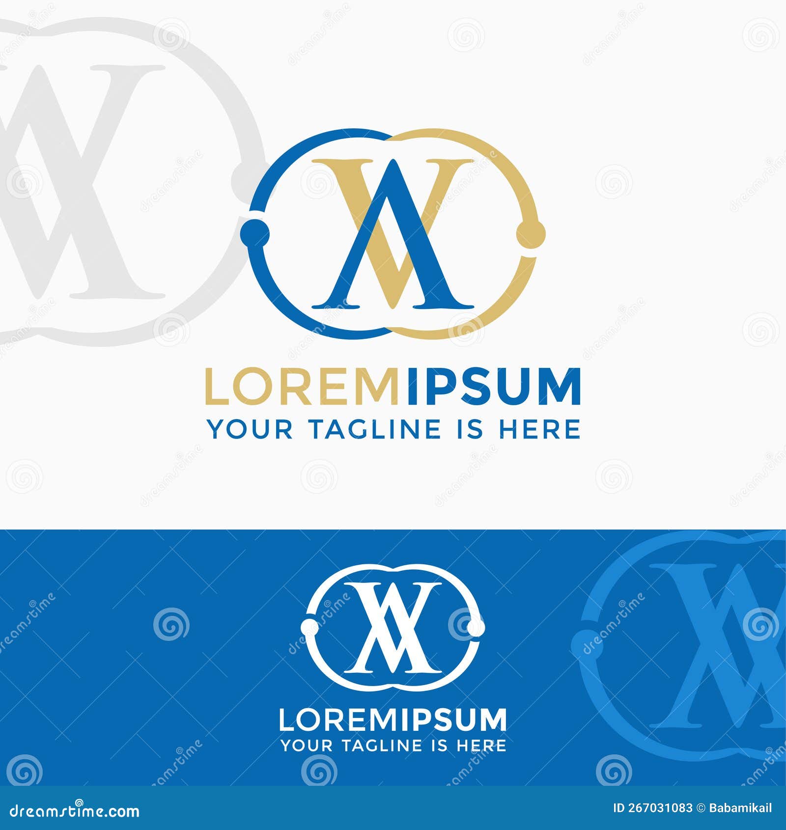 Letter Form Logo Design, Consisting of the Letters a and V in a Frame ...