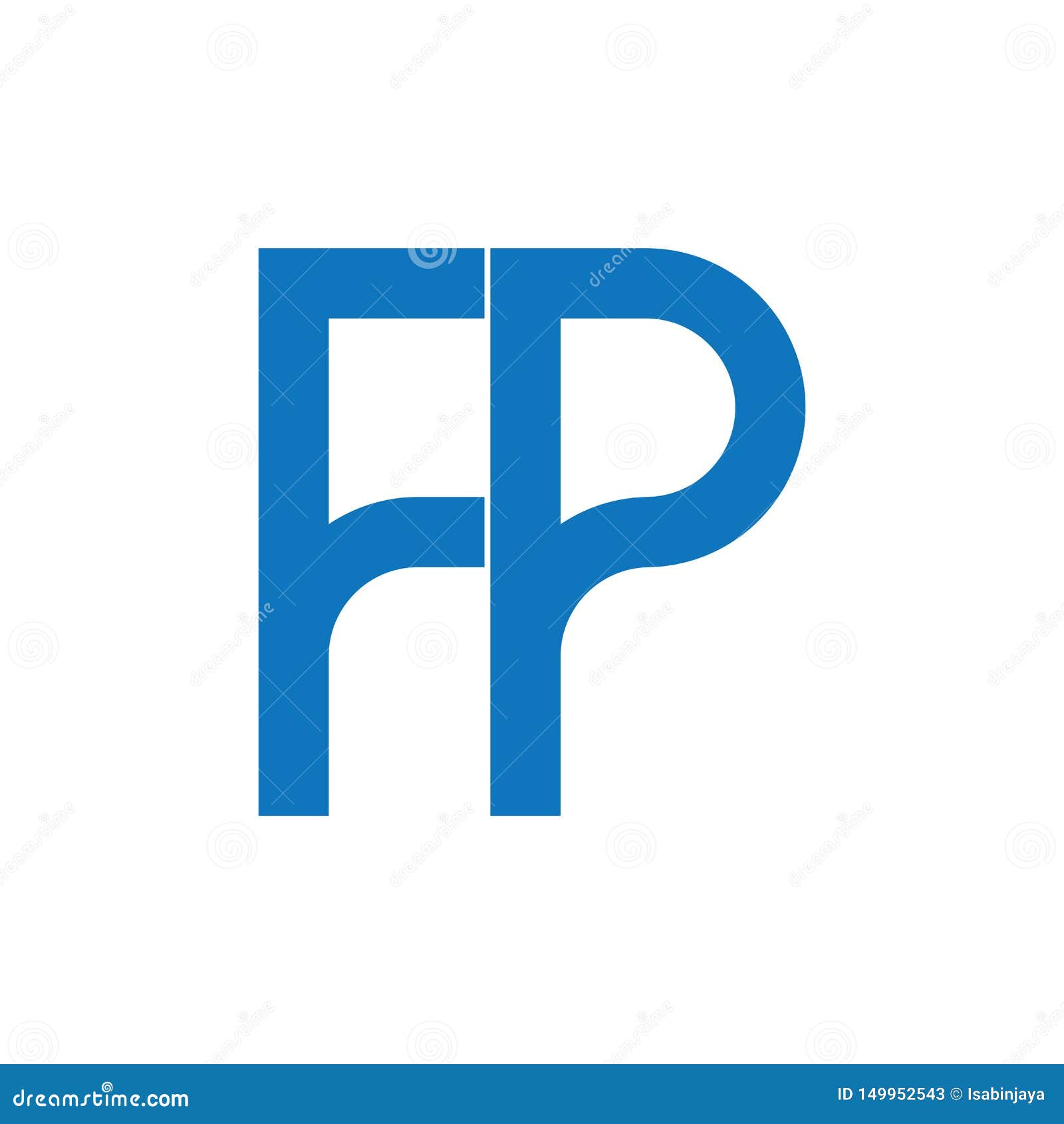 Letter FP Logo Design Vector Stock Vector - Illustration of shape ...