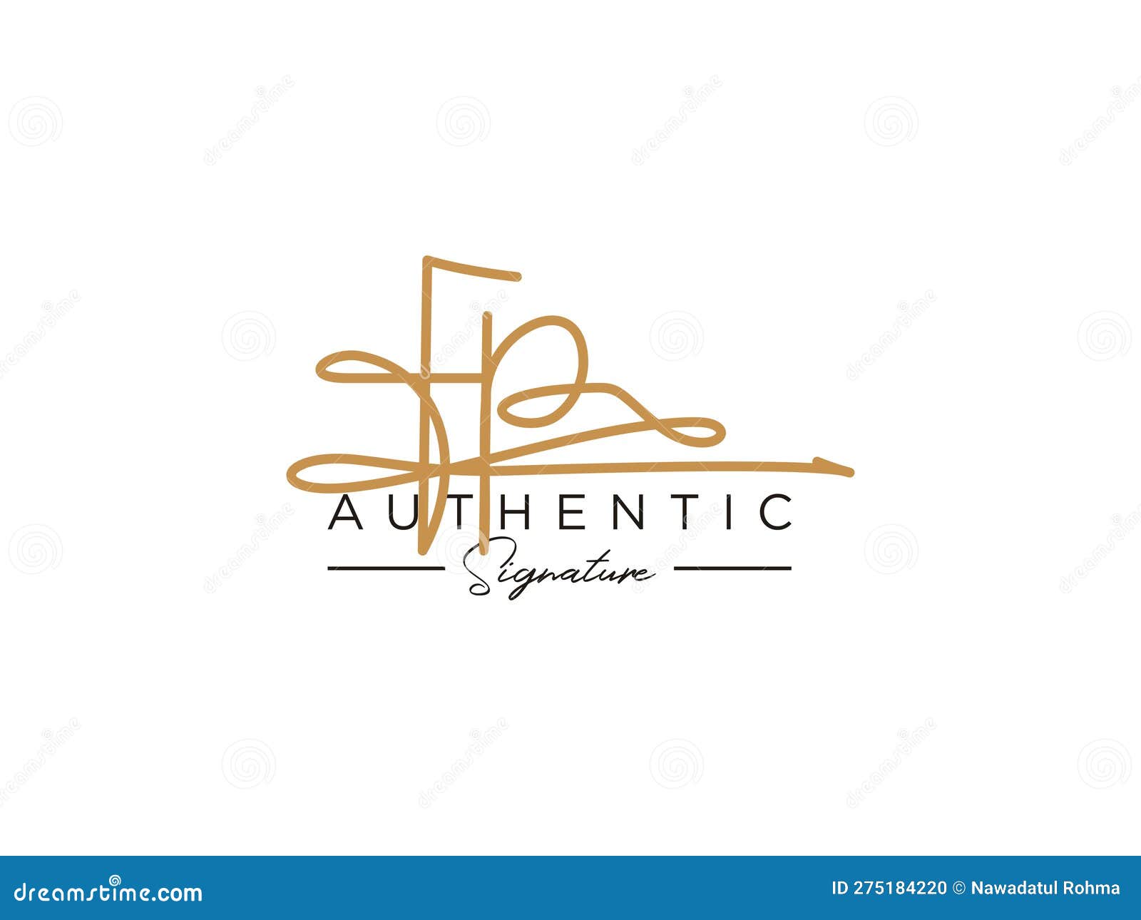 Letter FP Signature Logo Template Vector Stock Vector - Illustration of ...