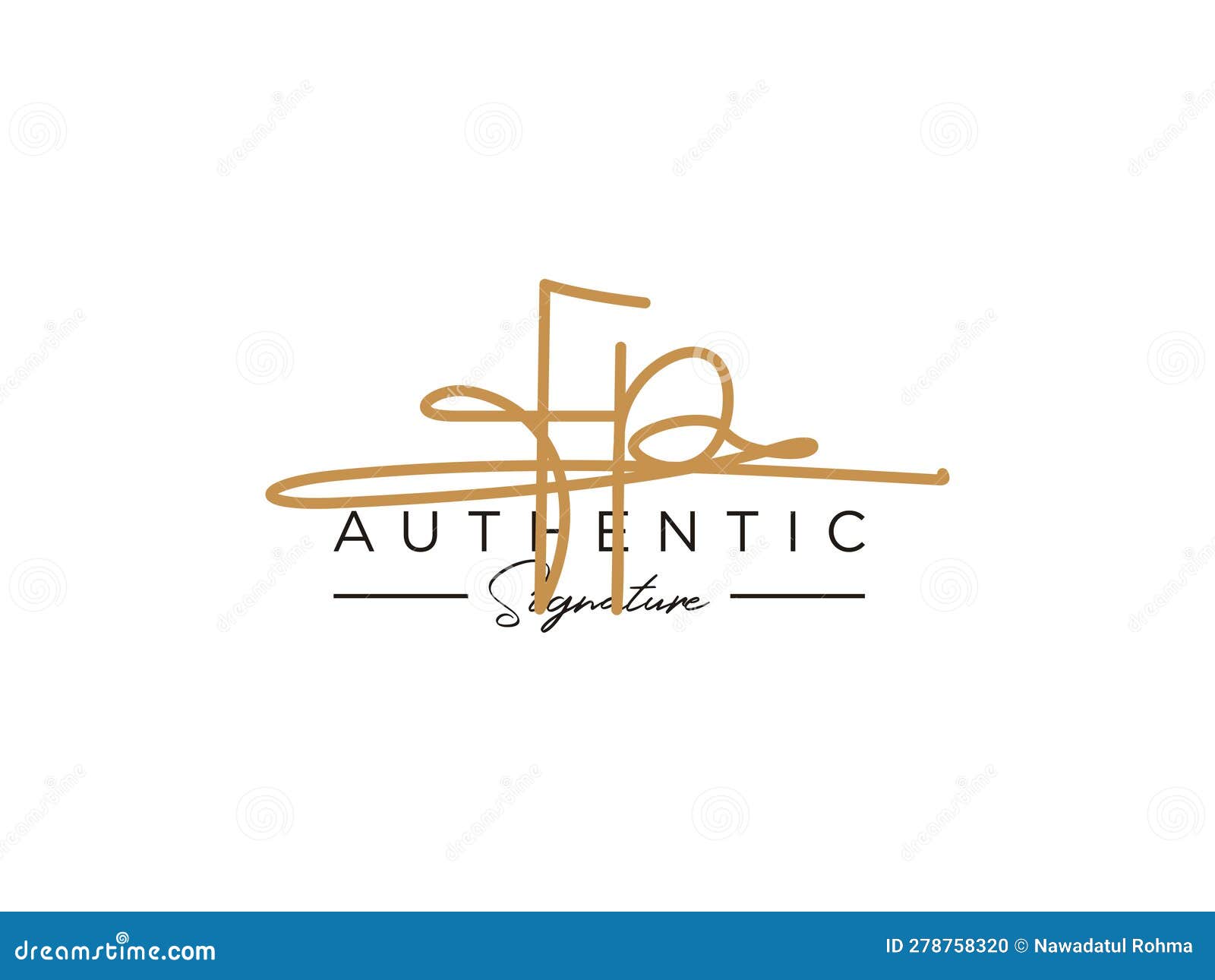 Letter FP Signature Logo Template Vector Stock Vector - Illustration of ...