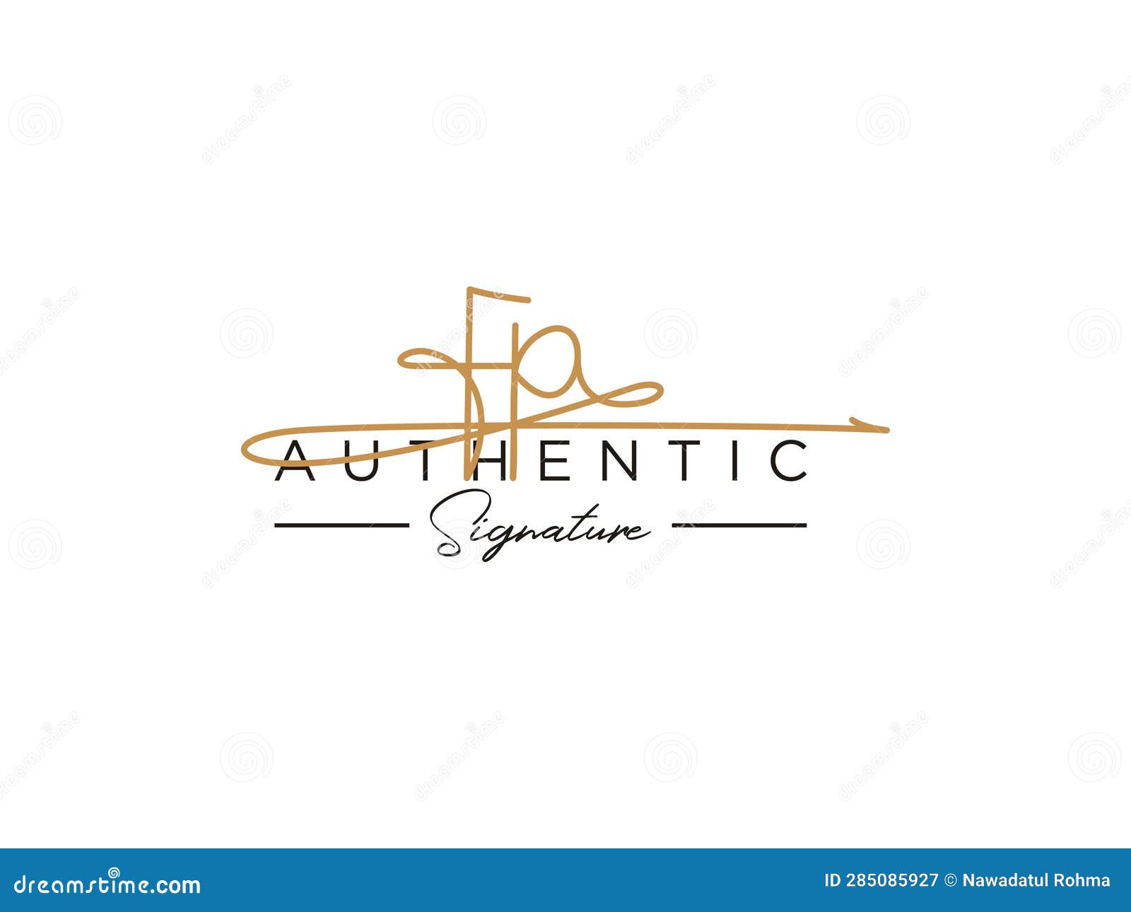 Letter FP Signature Logo Template Vector Stock Vector - Illustration of ...