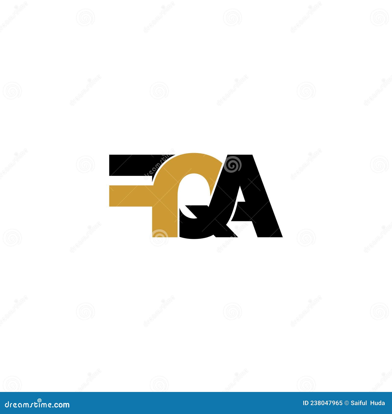 Letter FQA Simple Monogram Logo Icon Design. Stock Vector ...