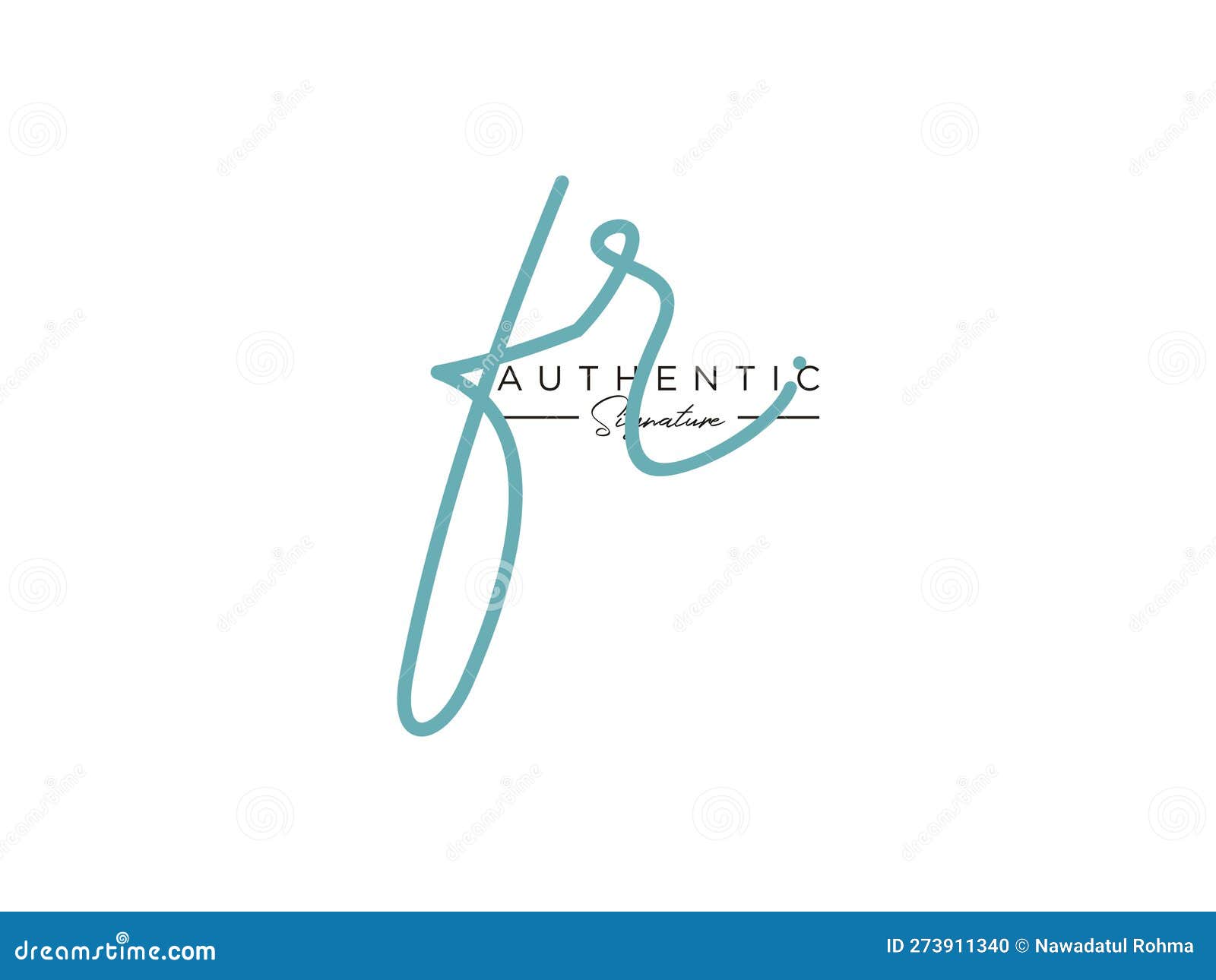 Letter FR Signature Logo Template Vector Stock Vector - Illustration of ...