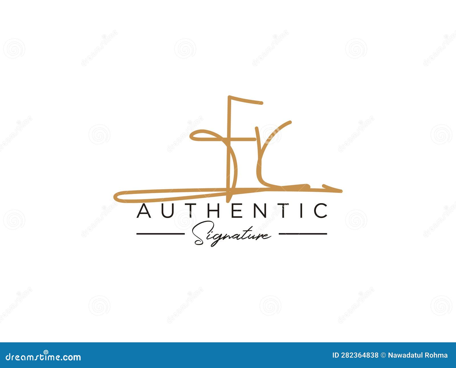 Letter FR Signature Logo Template Vector Stock Vector - Illustration of ...