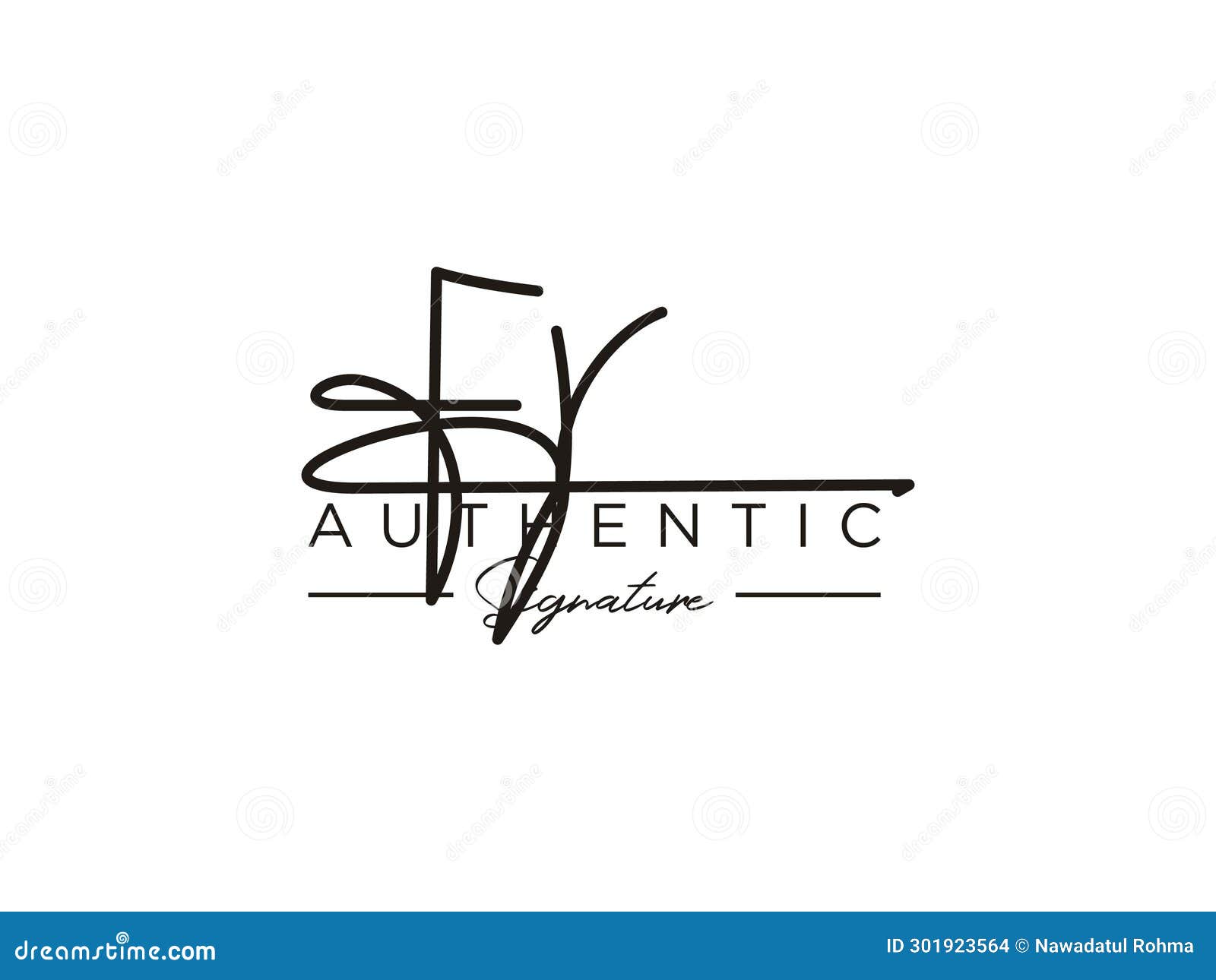Letter FR Signature Logo Template Vector Stock Vector - Illustration of ...