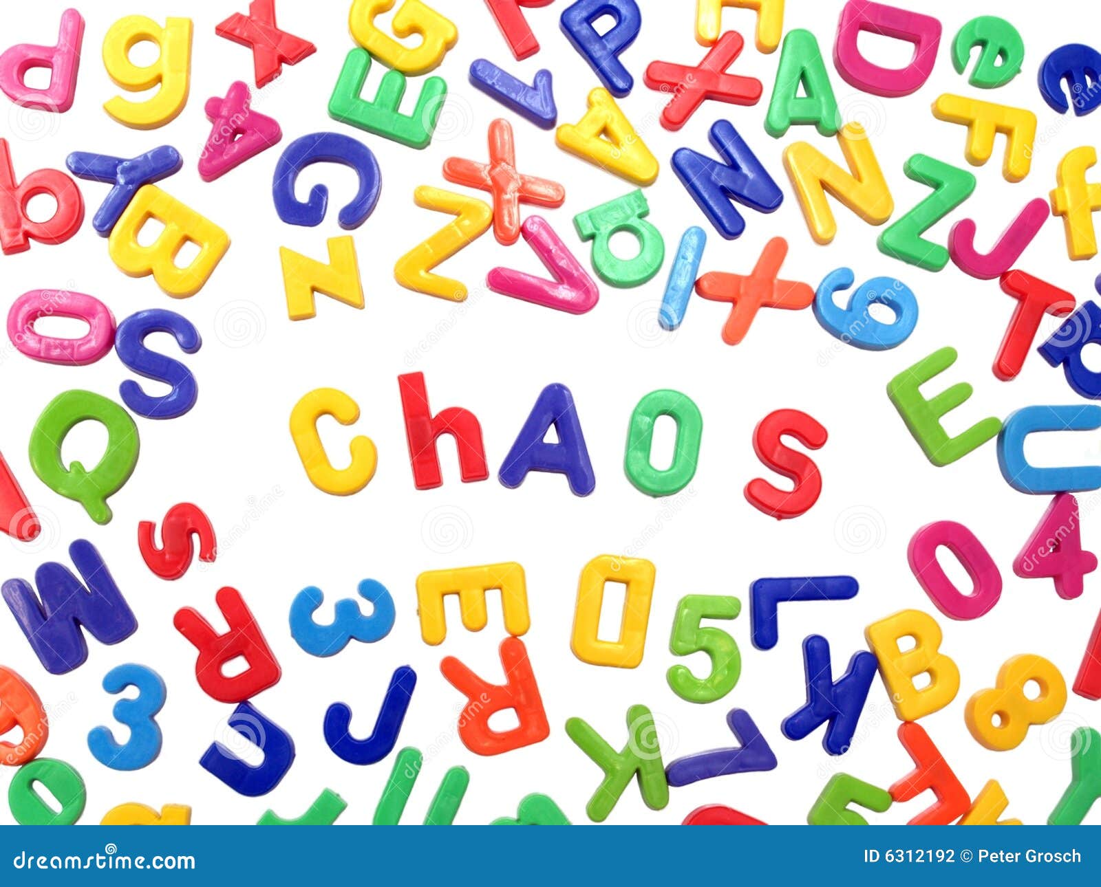 Letter Fridge Magnets - Chaos Stock Illustration - Illustration of ...