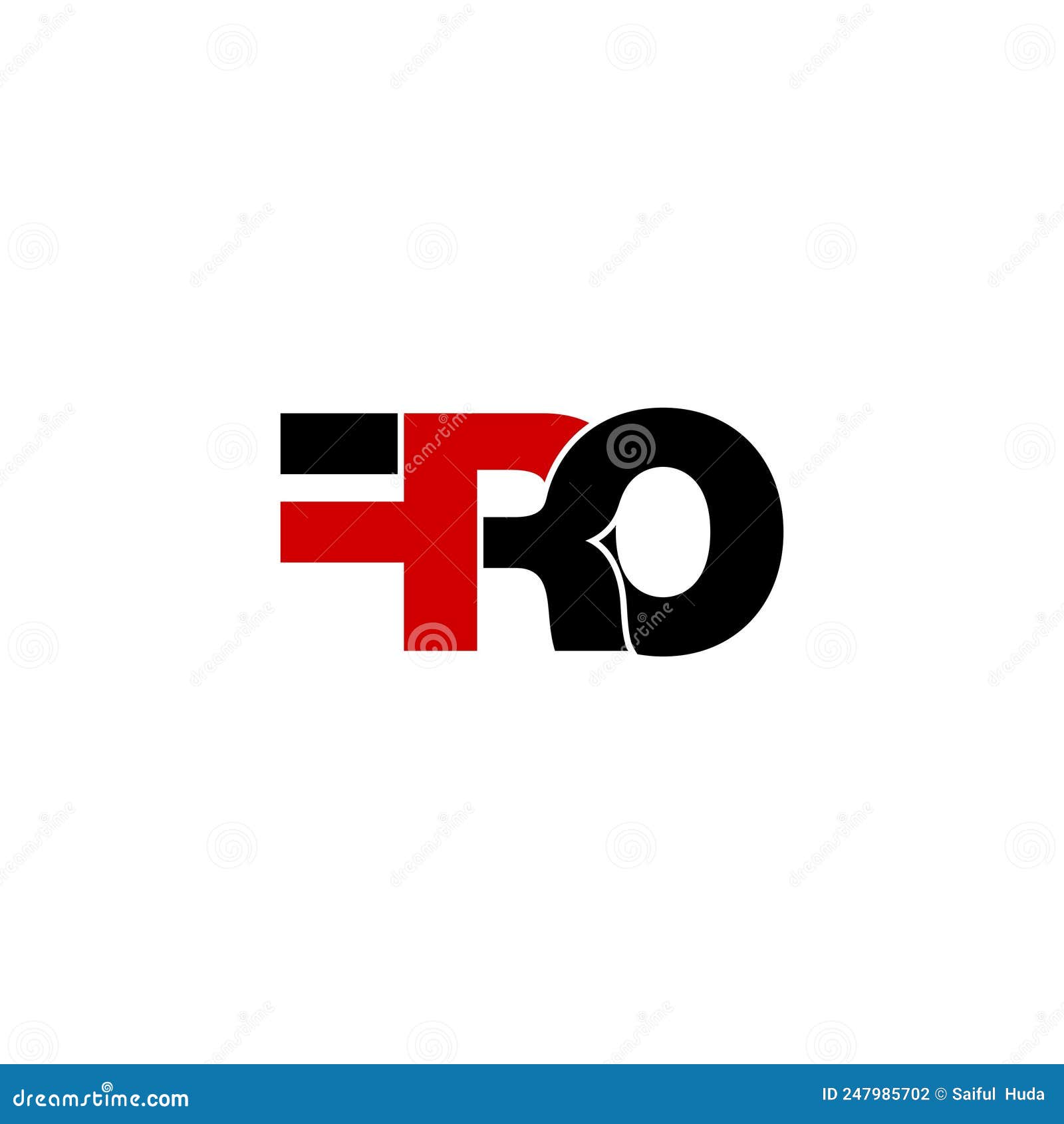 Letter FRO Simple Monogram Logo Icon Design. Stock Vector ...