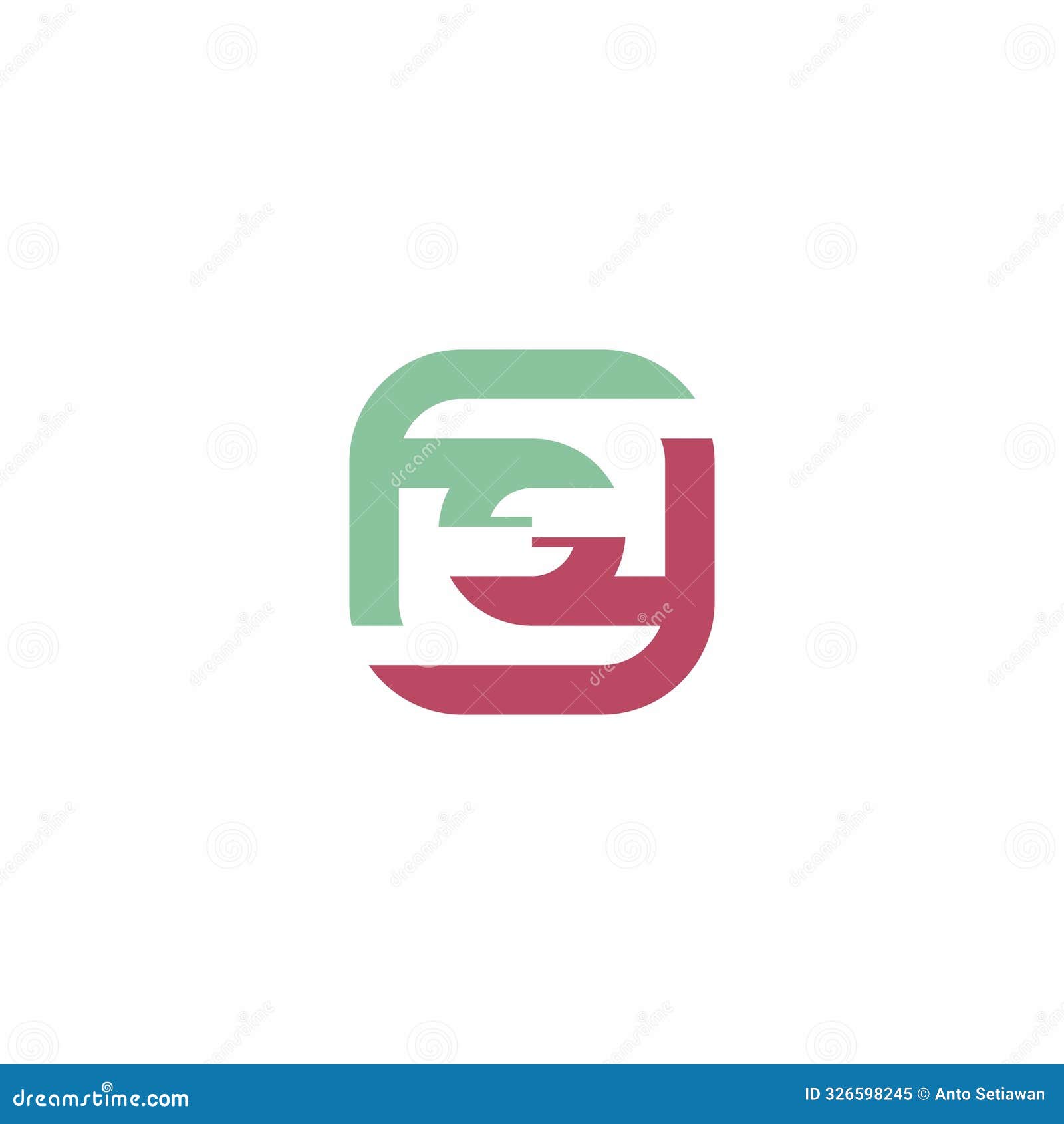 Letter FS Logo Template. FS Icon Cartoon Vector | CartoonDealer.com ...
