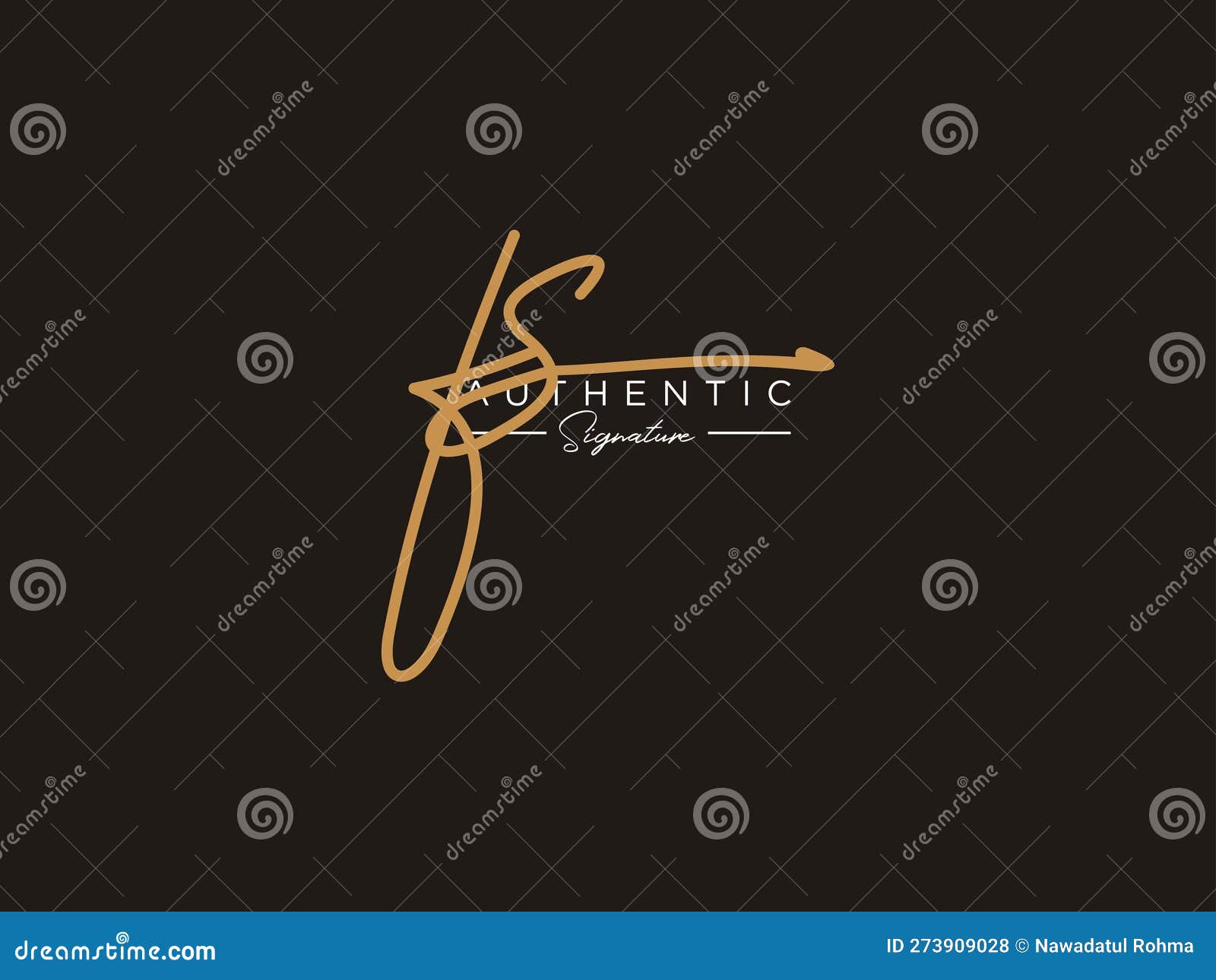 Letter FS Signature Logo Template Vector Stock Vector - Illustration of ...