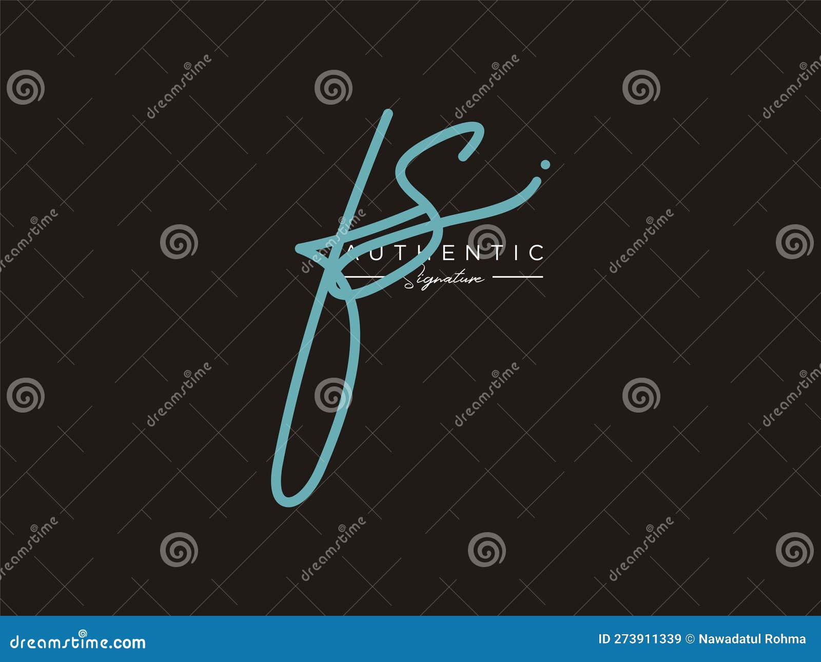 Letter FS Signature Logo Template Vector Stock Vector - Illustration of ...
