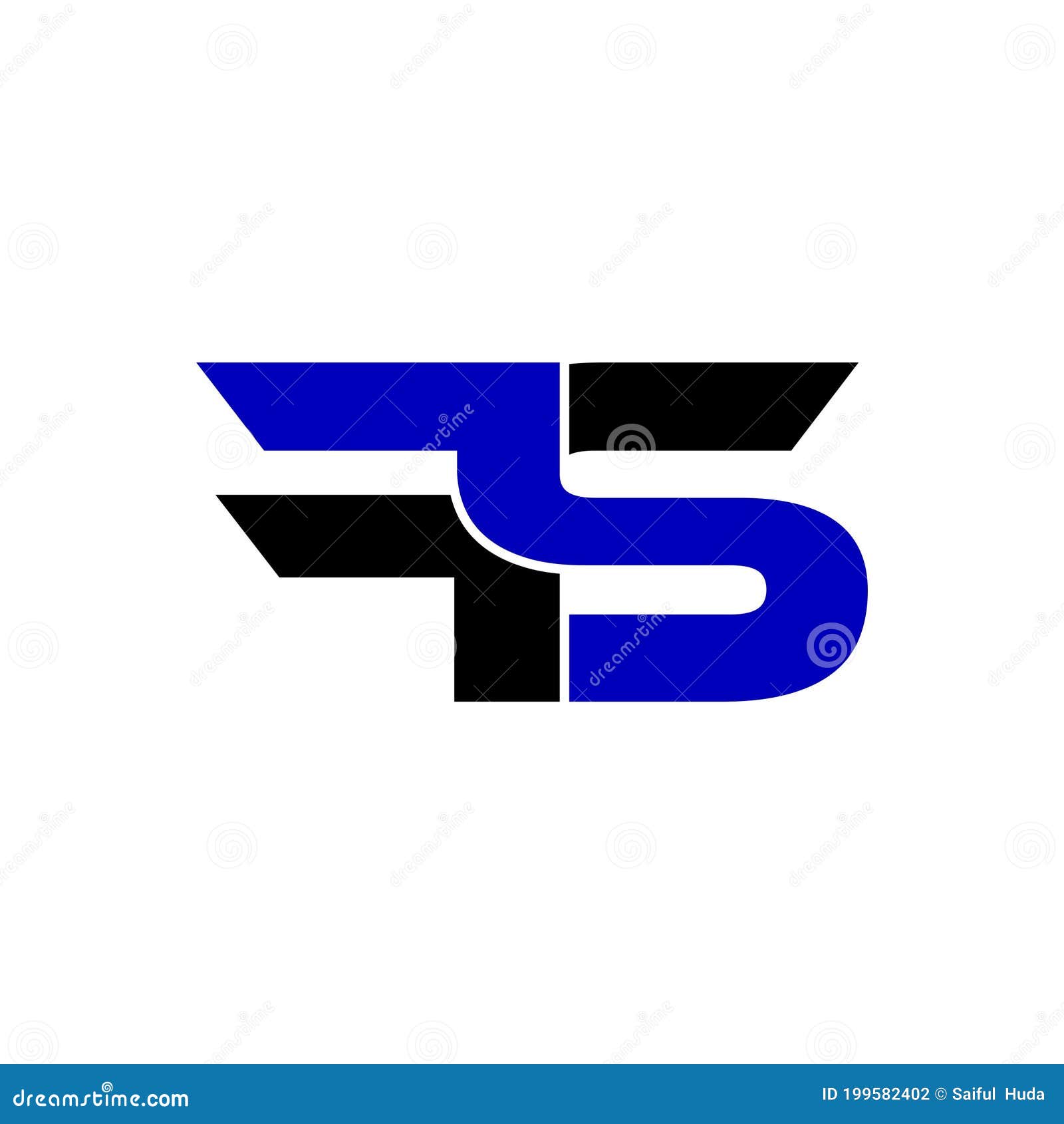Letter FS Simple Monogram Logo Icon Design. Stock Vector - Illustration ...